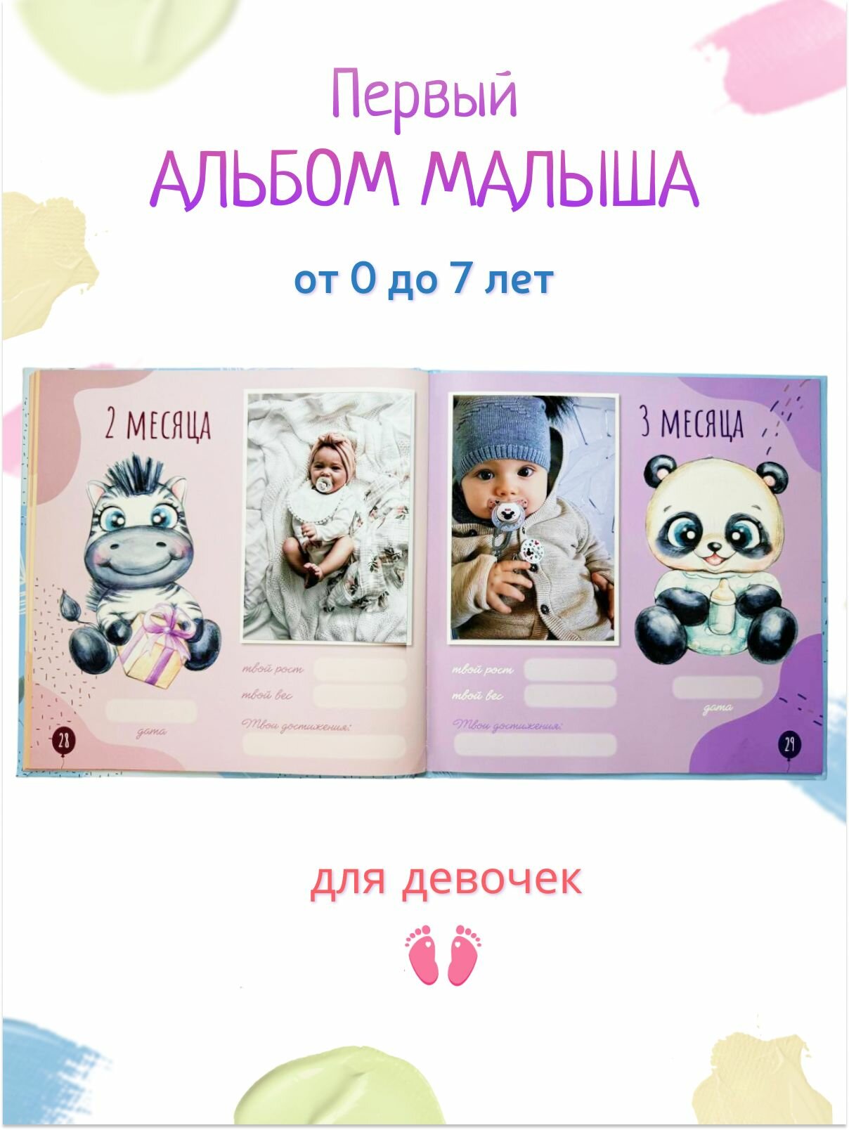 Фотоальбом детский альбом для новорожденного
