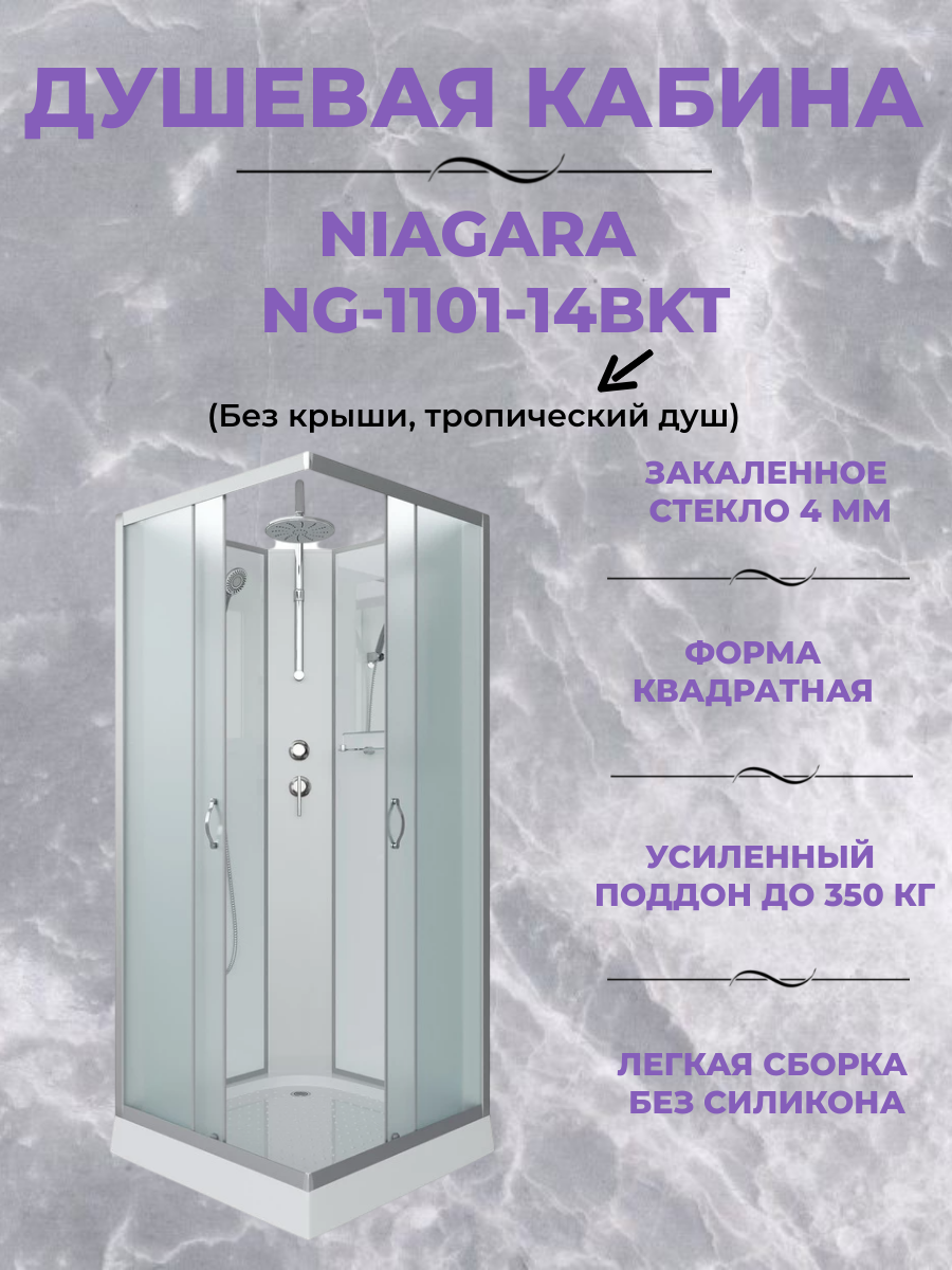 Душевая кабина NG-1101-14BKT
