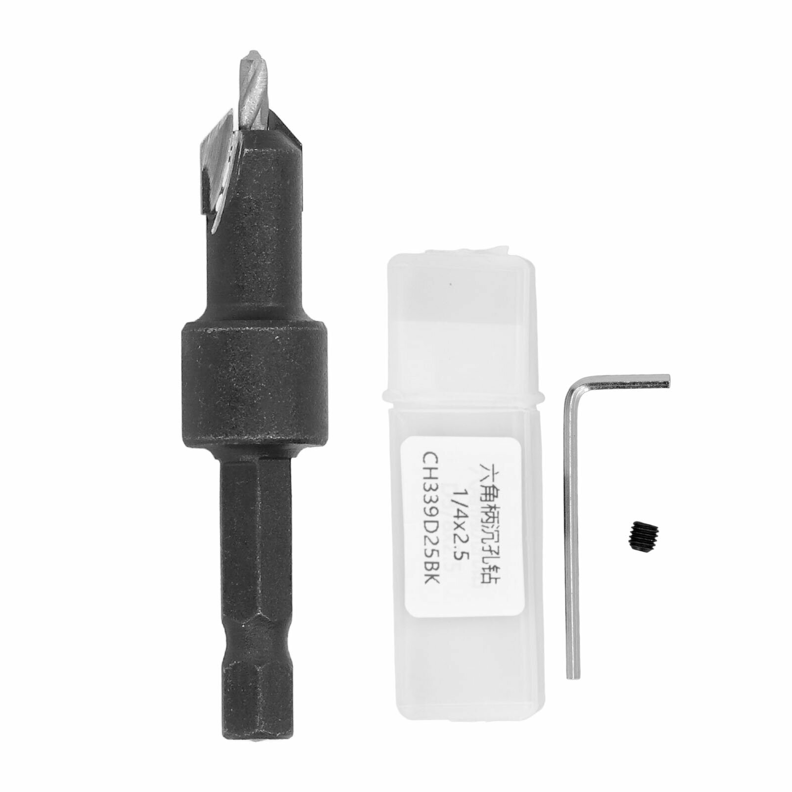 Счетчик буриль бит заостренная головка широко цементированный цементированный карбид. Регулируемый шестнадцатеричный столочный стойкий стойкий, бит черный