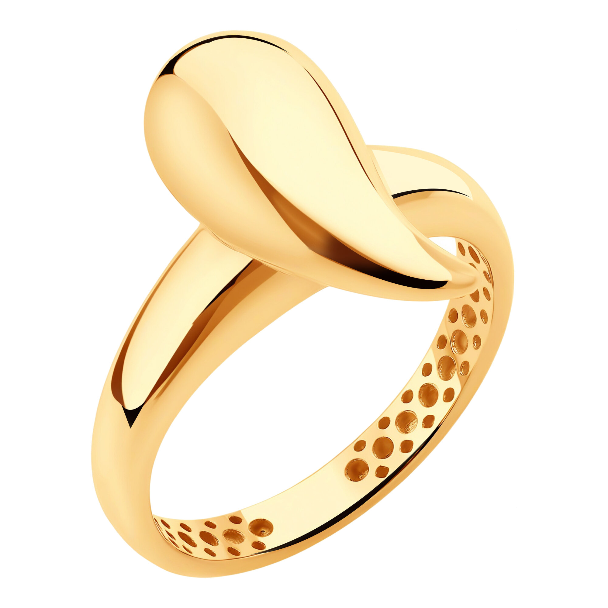 Кольцо Diamant online, красное золото, 585 проба