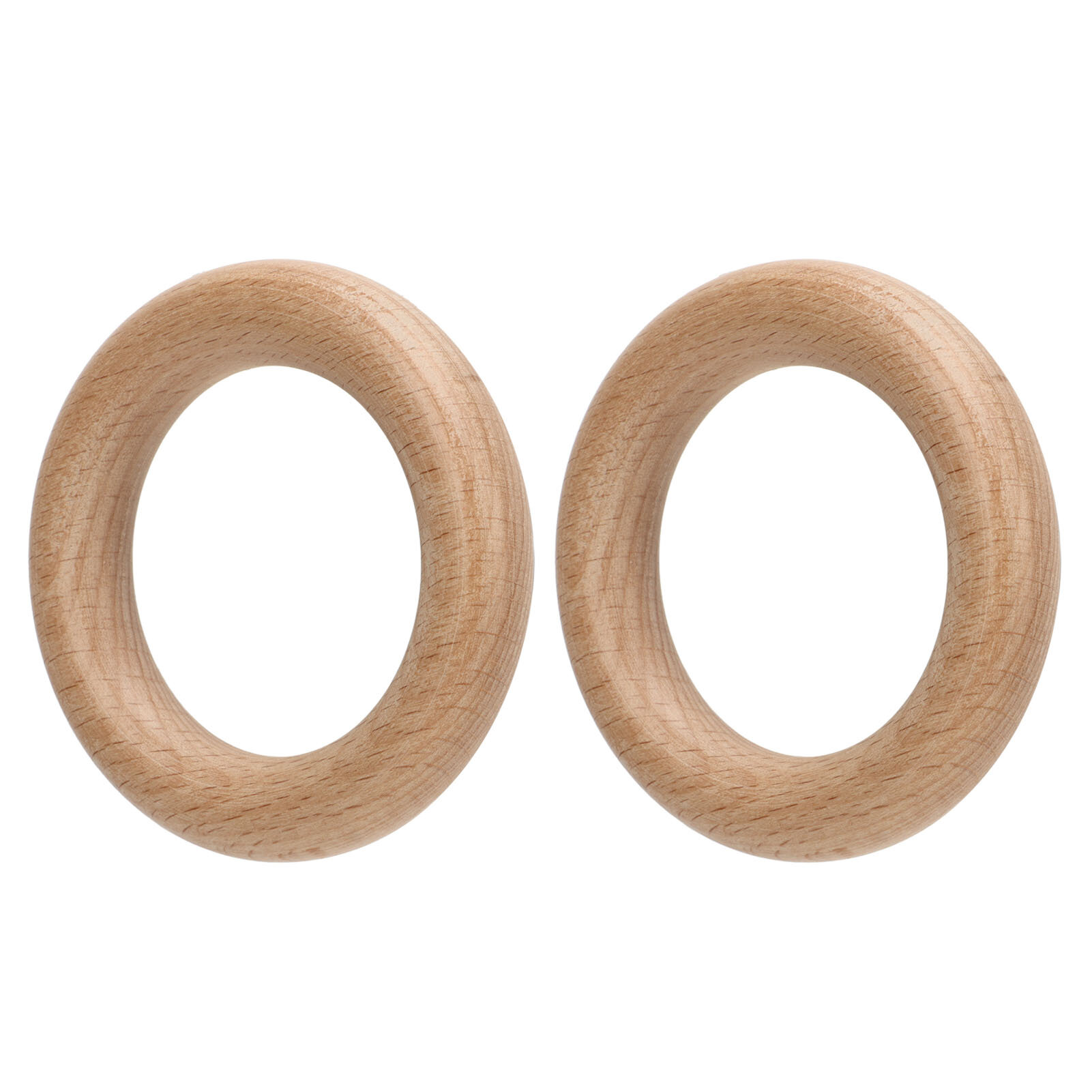 10 шт. деревянные кольца с натуральной полировкой, гладкое, удобное на ощупь, деревянное кольцо, подвеска, 8 см/3,1 дюйма