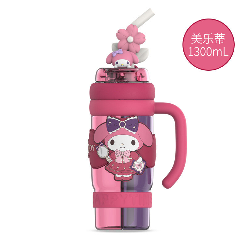 Детская кружка для воды Sanrio Kuromi, школьная кружка для воды для девочек, новая, двухсекционная, летняя кружка для питья