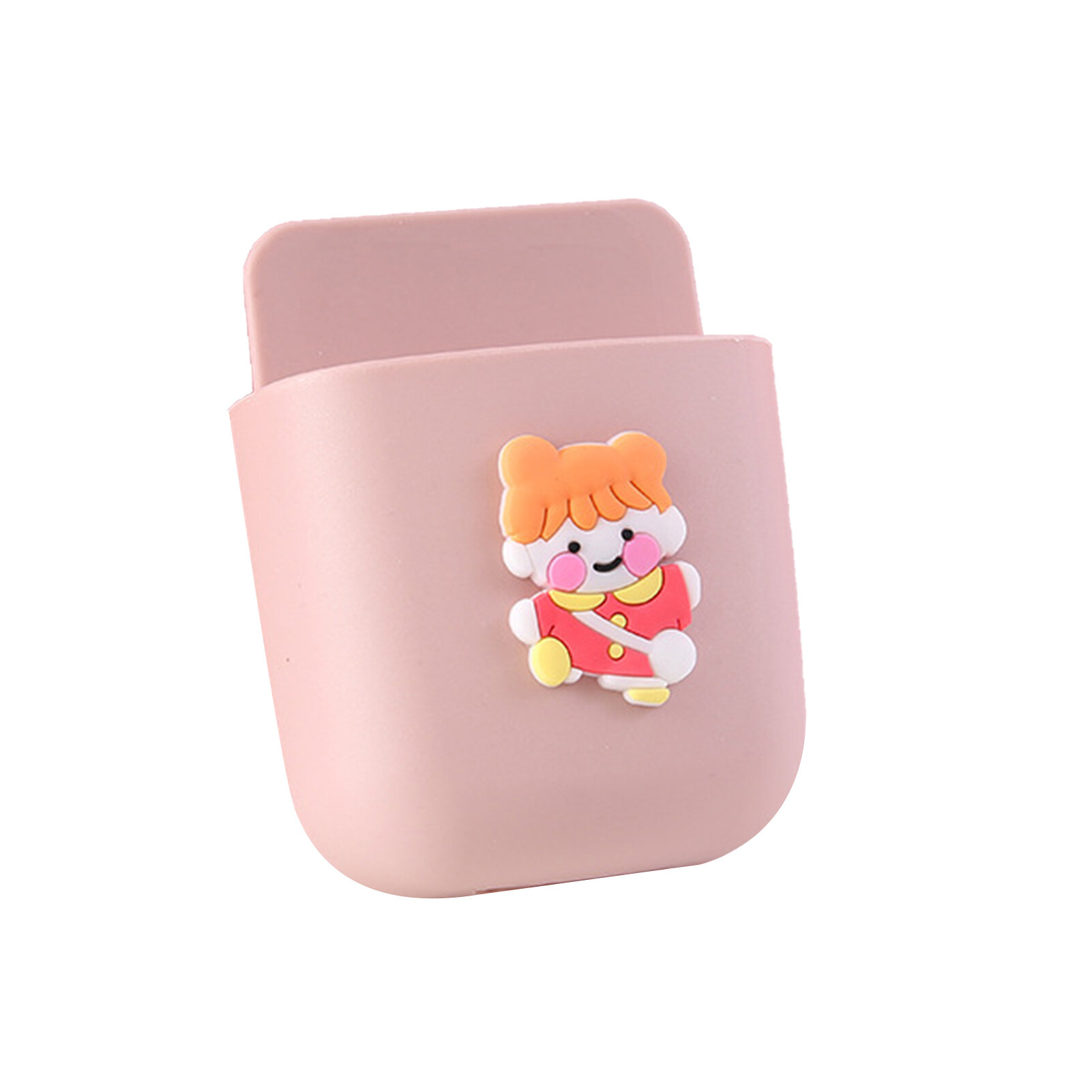 Ящик для хранения мультфильмов, настенный контейнер для хранения, милый ящик для хранения телефона для украшения дома (розовый узор для маленькой девочки)