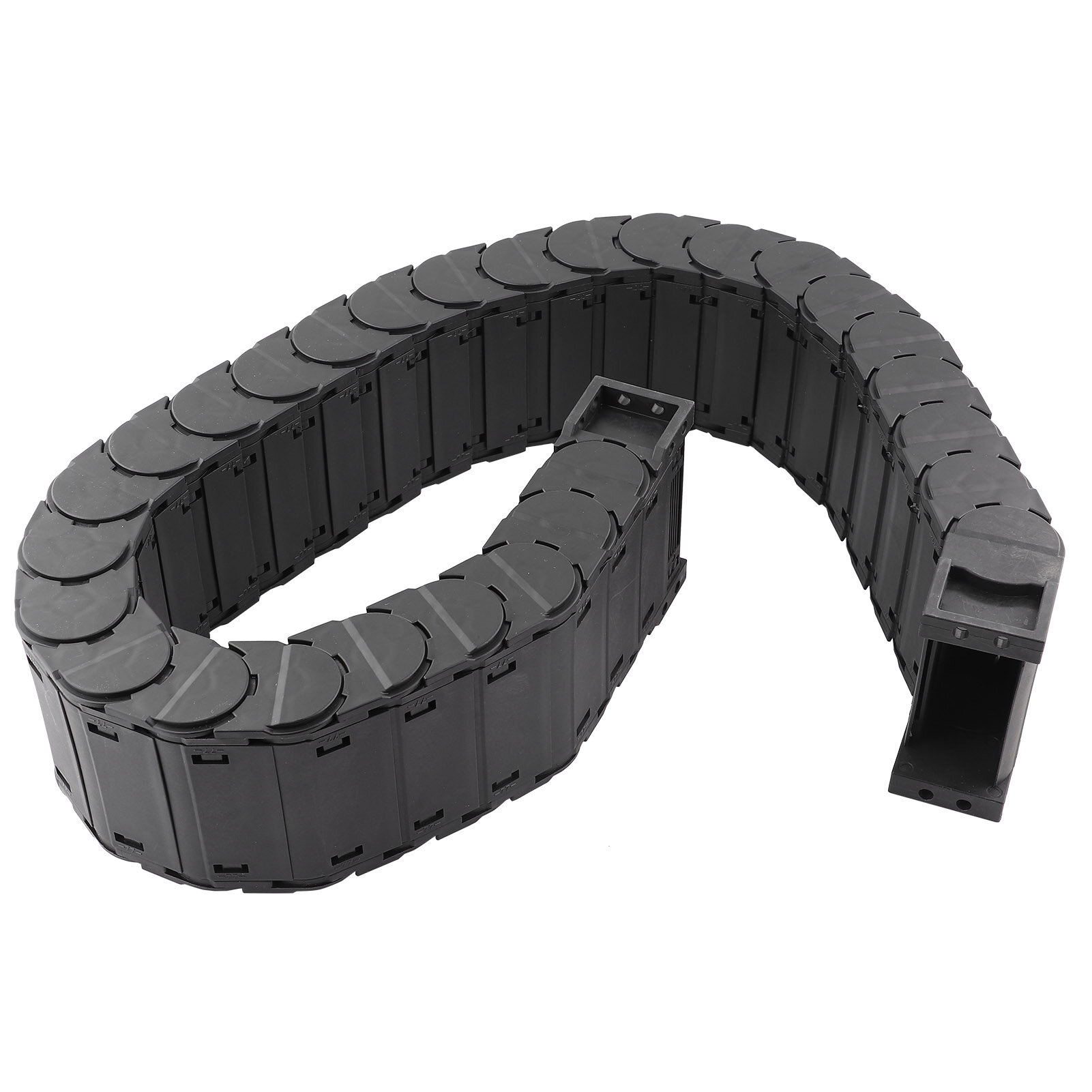 Тросовая цепь с нейлоновым тросом, полностью закрытая, малошумная, буксировочные тросы для резервуаров, D30 x 75, 1 метр