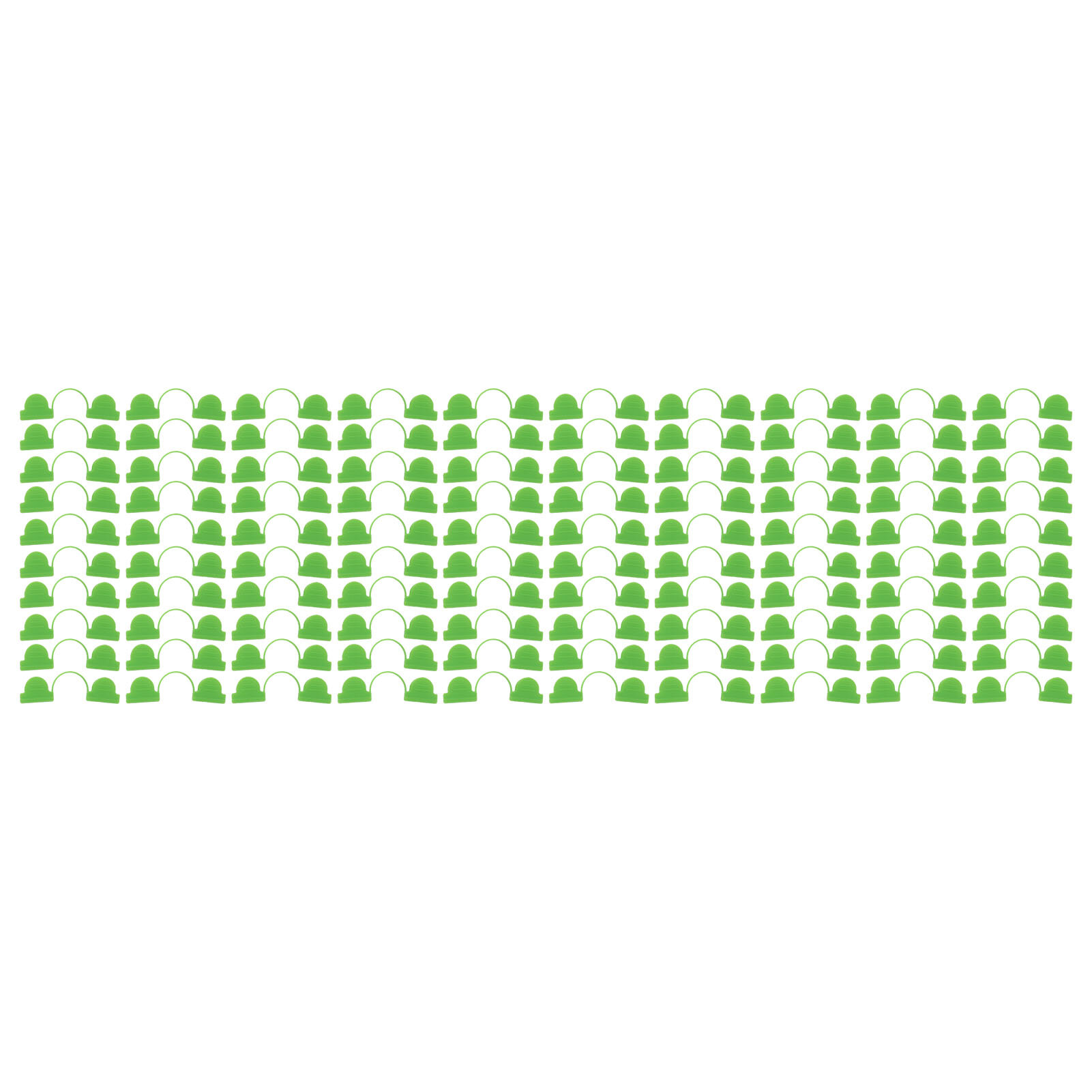 100 шт. Снигарная арка рама двойной головы пластиковая зажимная нагреваем