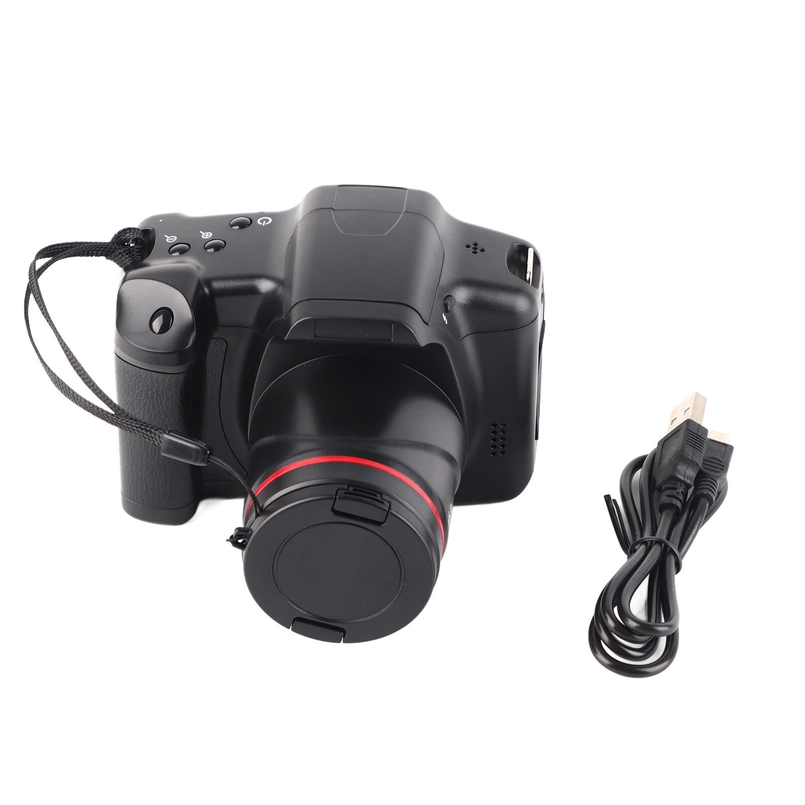 Цифровая зеркальная фотокамера HD с 16-кратным зумом, AV-интерфейсом и 2,4-дюймовым TFT LCD-дисплеем.