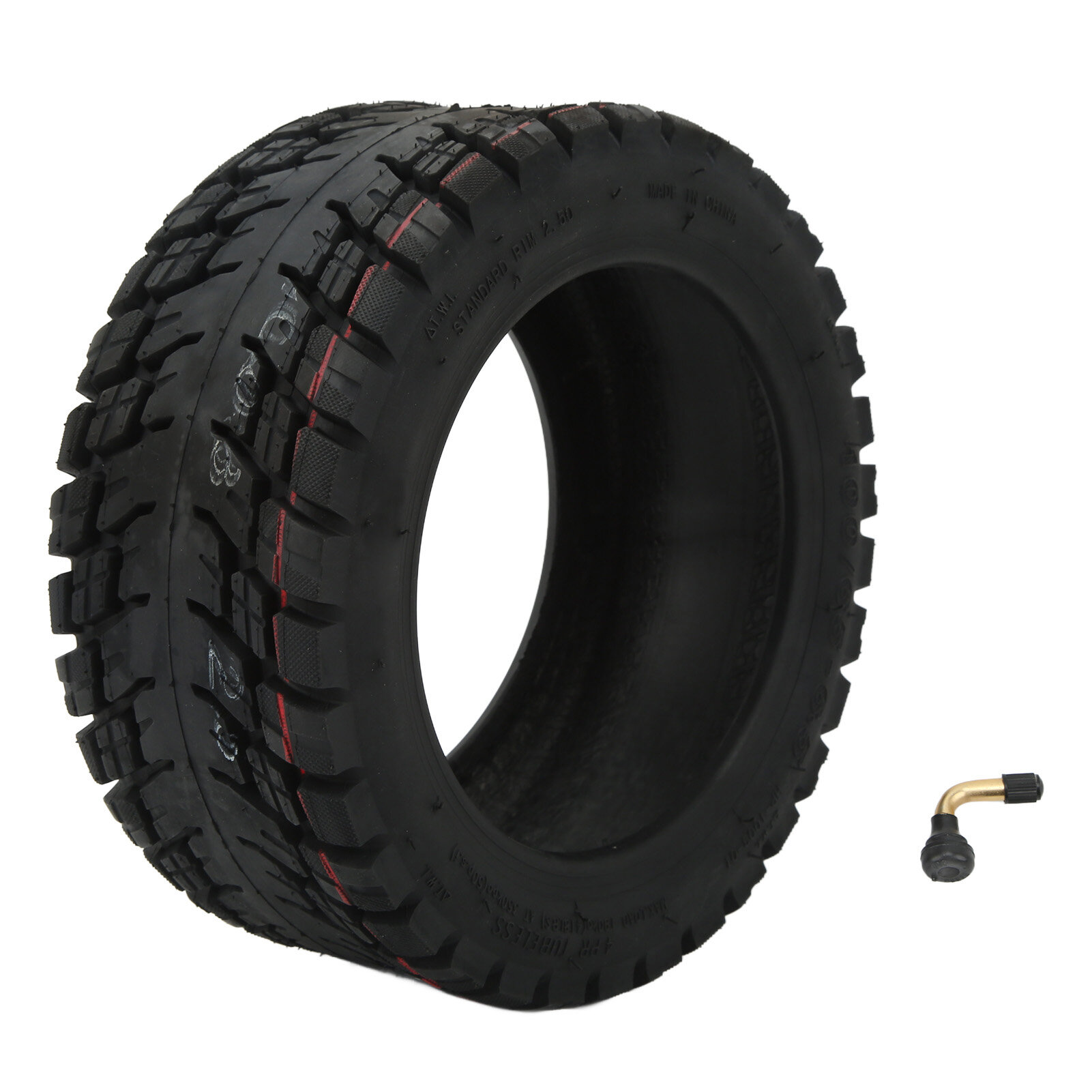 11-дюймовая противоскользящая шина для электросамоката, амортизирующая резиновая шина для колес 100/65-6.5, замена с отличным сцеплением.