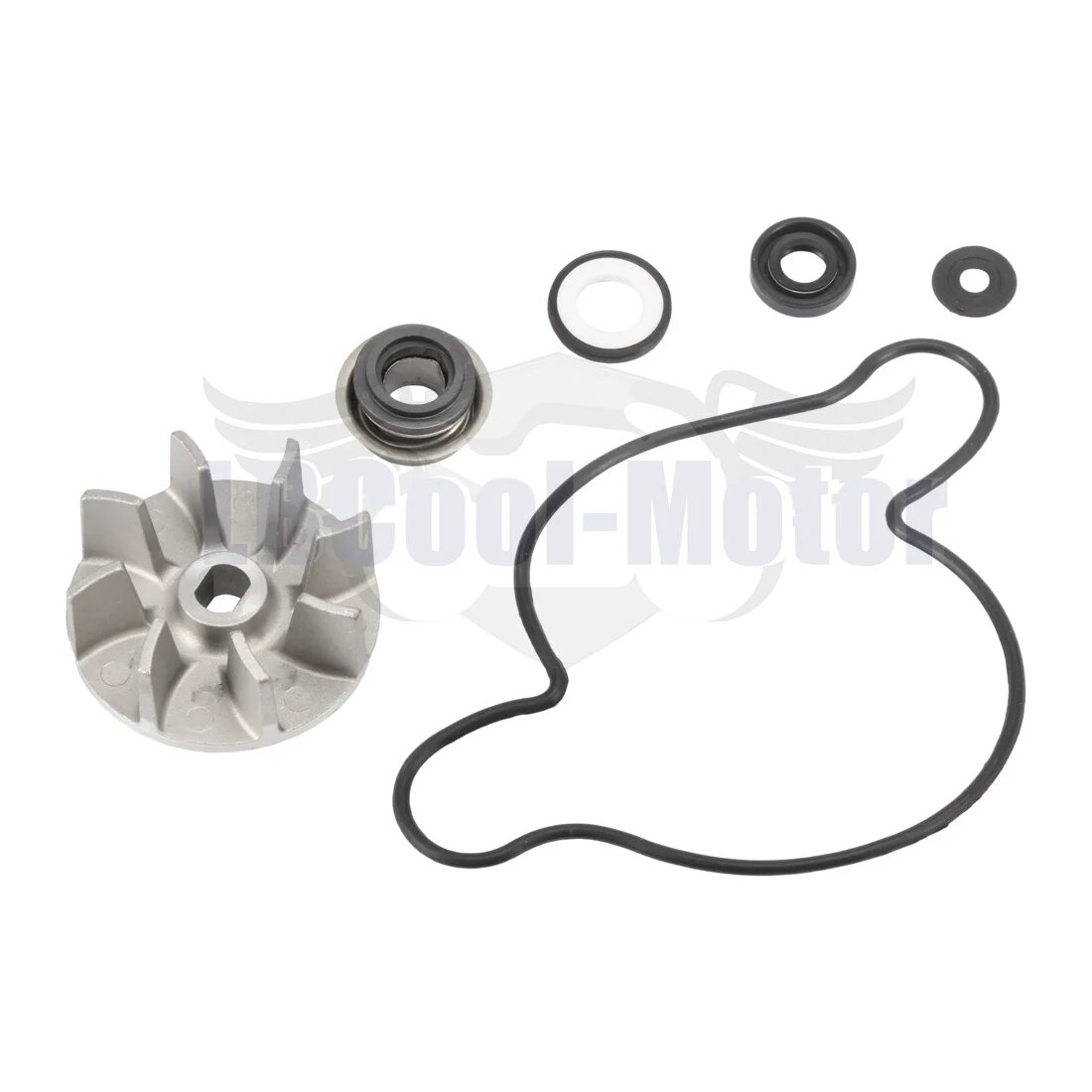 Комплект уплотнений водяного насоса для SUZUKI TL1000 1997-2003 DL1000 2003-2019 SV1000 2003-2007 17435-02F00, прокладка крыльчатки, уплотнительные кольца
