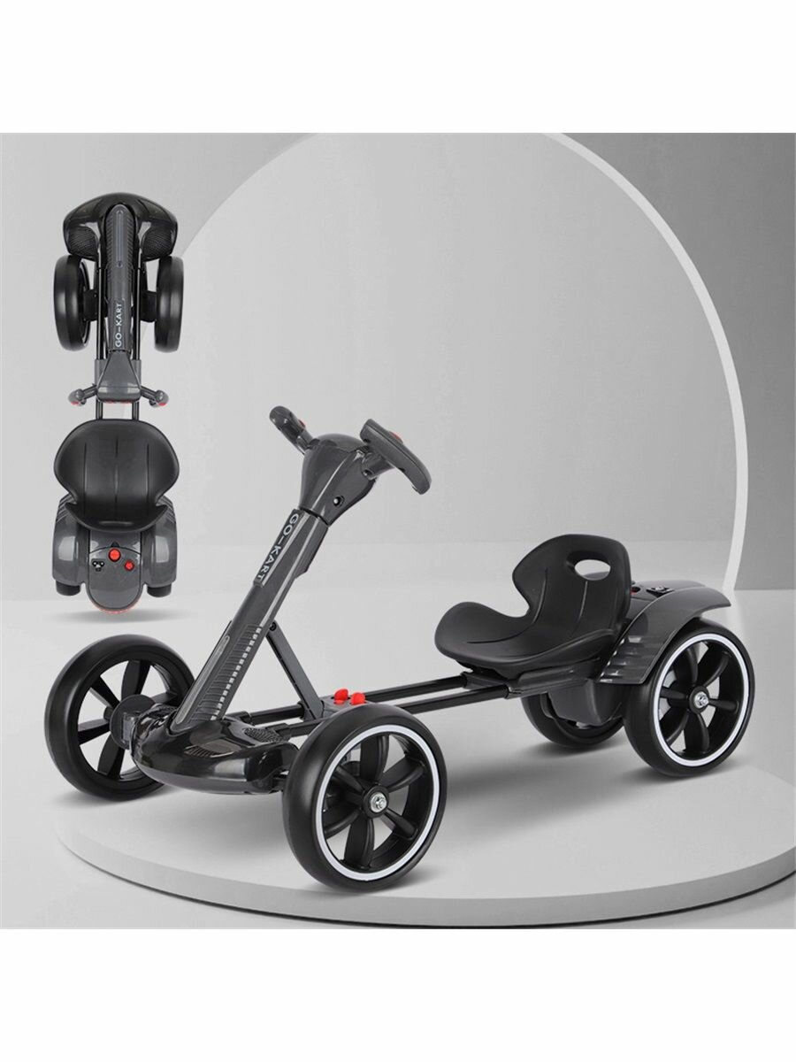 Детский пульт дистанционного управления go-kart электрический четырехколесный складной без установки2