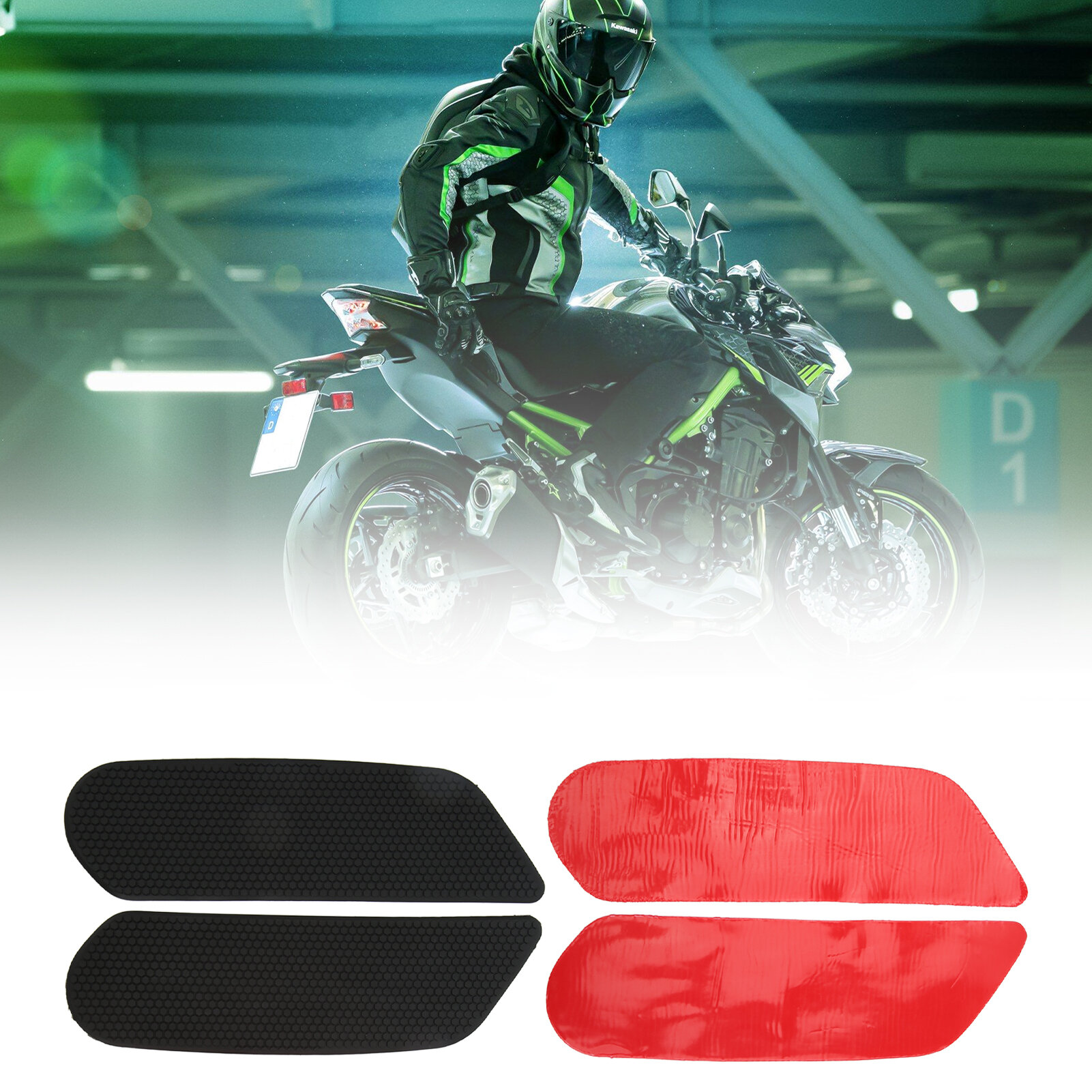 Накладка на бензобак мотоцикла, противоскользящая наклейка на топливный бак мотоцикла, наколенники, защитная замена для Z900 2017-2021