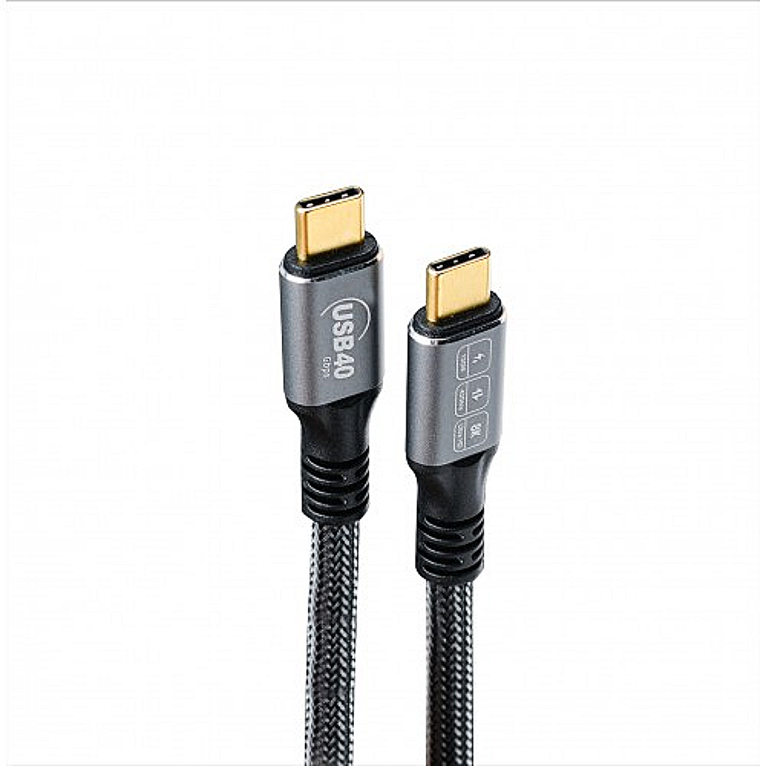 Кабель KS-is KS-564 USB4 Type-C, Power Delivery 3.0, черный 1.8м.
