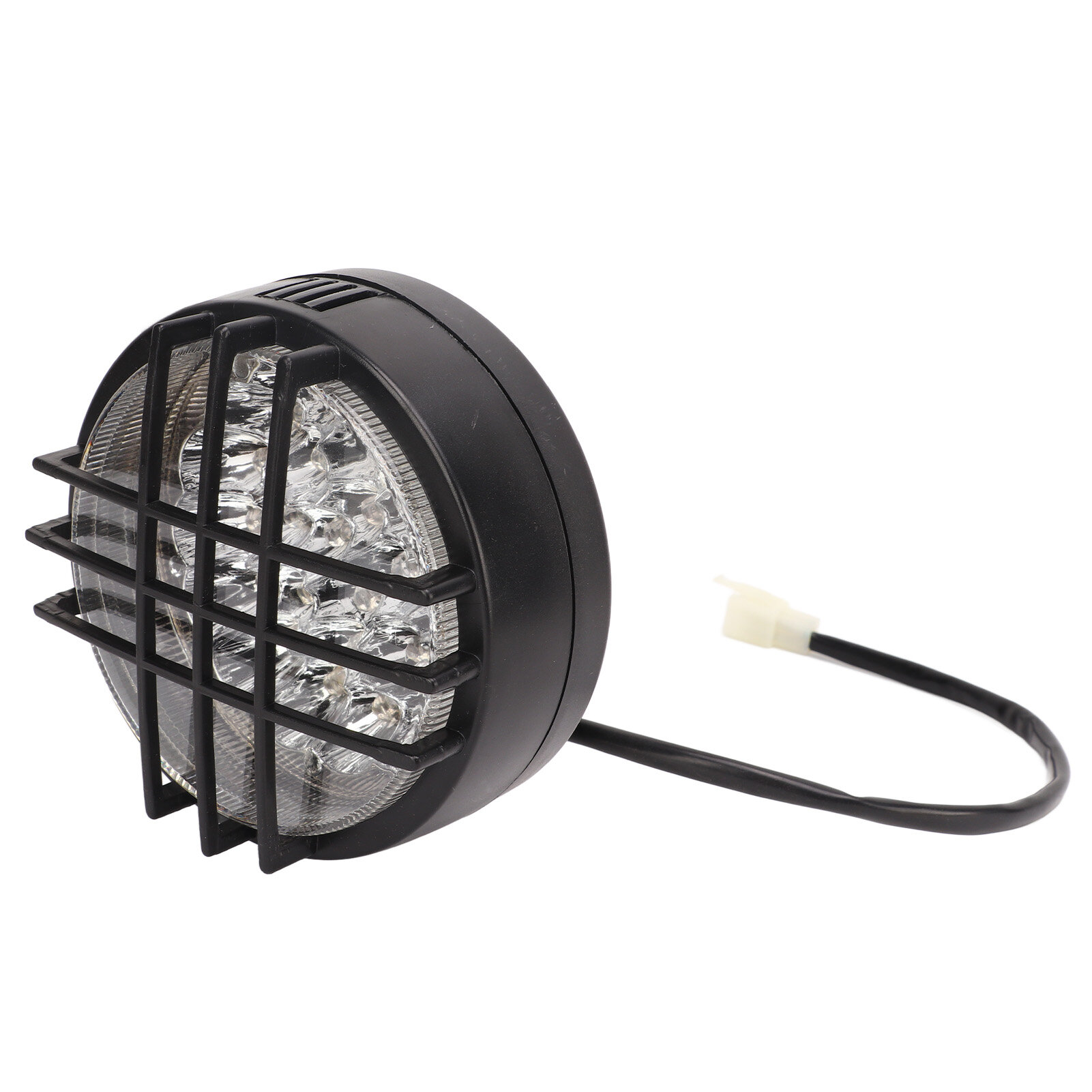 Светодиодная фара 12 В для бездорожья с 3 проводами и решетками для квадроциклов, картингов, мотовездеходов, мотоциклов-внедорожников, объемом от 50 до 200 куб. см.