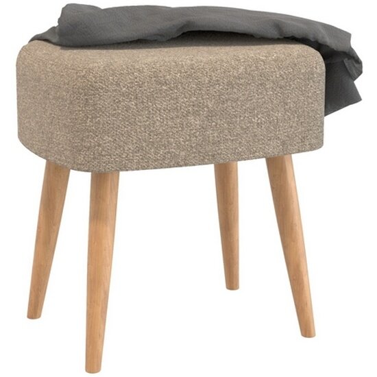 Банкетка Гранд Кволити 6-5135ТКШкор Полли, цвет ткань коричневая, ШхГхВ 44х34х45 см.(прямоугольная банкетка на четырёх ножках)