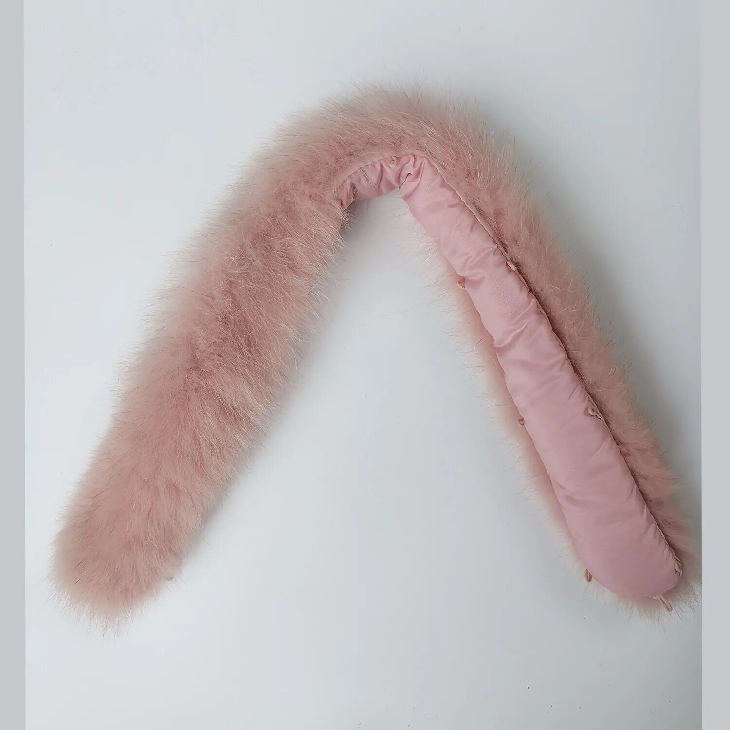 Qearlstar Женщины 100% натуральный лисий мех воротник 10 см ширина мужчины дети реальный мех воротник шарфы белый черный,120,9, натуральный мех,70, розовый, SKU00303