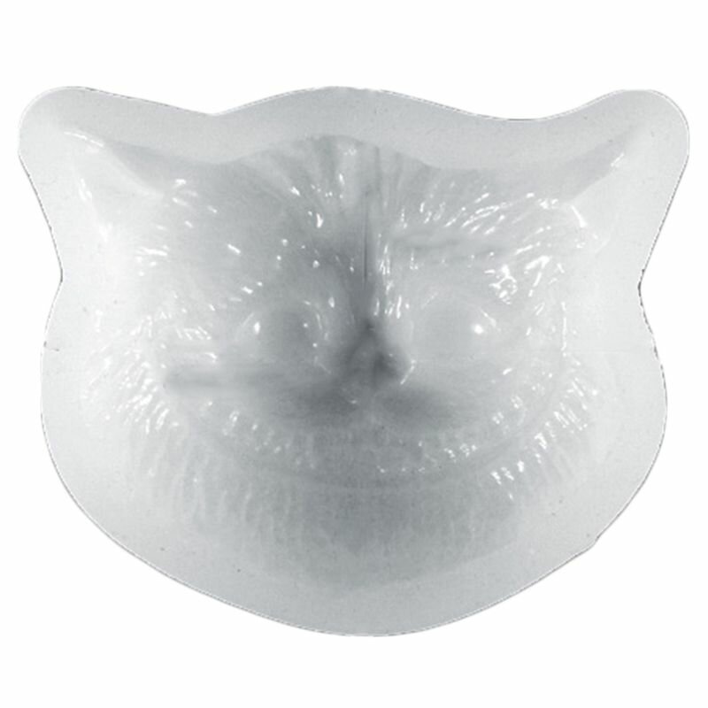 Силиконовая форма для плоской кошачьей головы на Хэллоуин-E