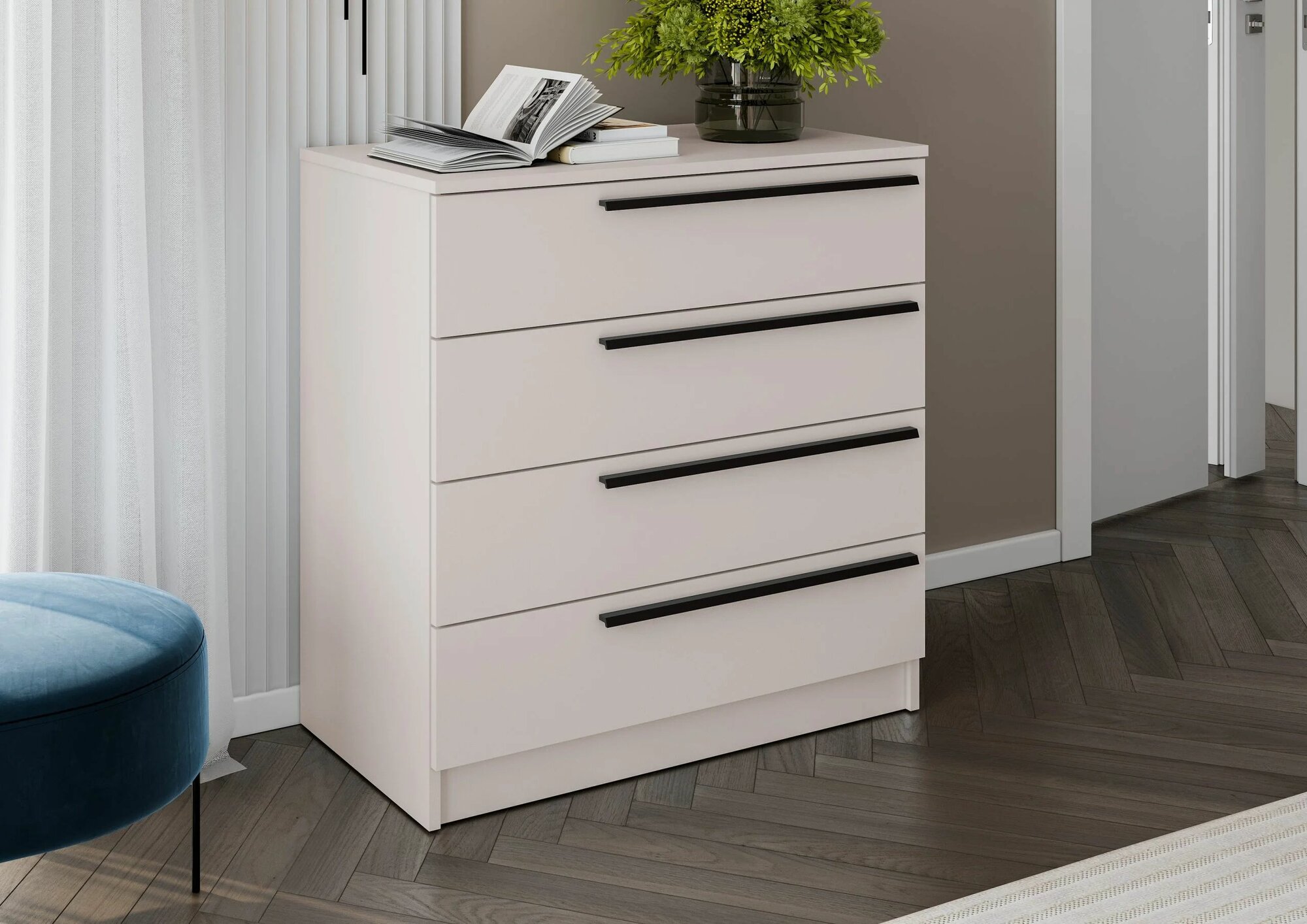 Комод с ящиками Берген КМ-800, кашемир/кашемир (Интерьер-Центр)