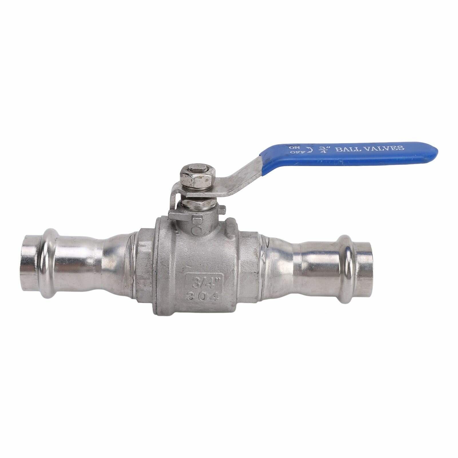 Шаровой кран 3/4"304 с двойным зажимом по всему диаметру, для трубопроводов DN20