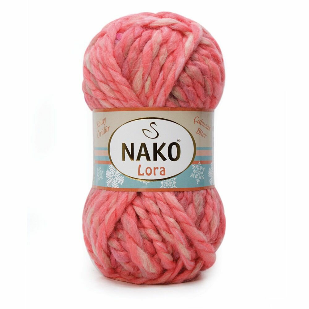 Пряжа Nako Lora print цвет 28124 (100г/35м, упаковка 5 мотков)
