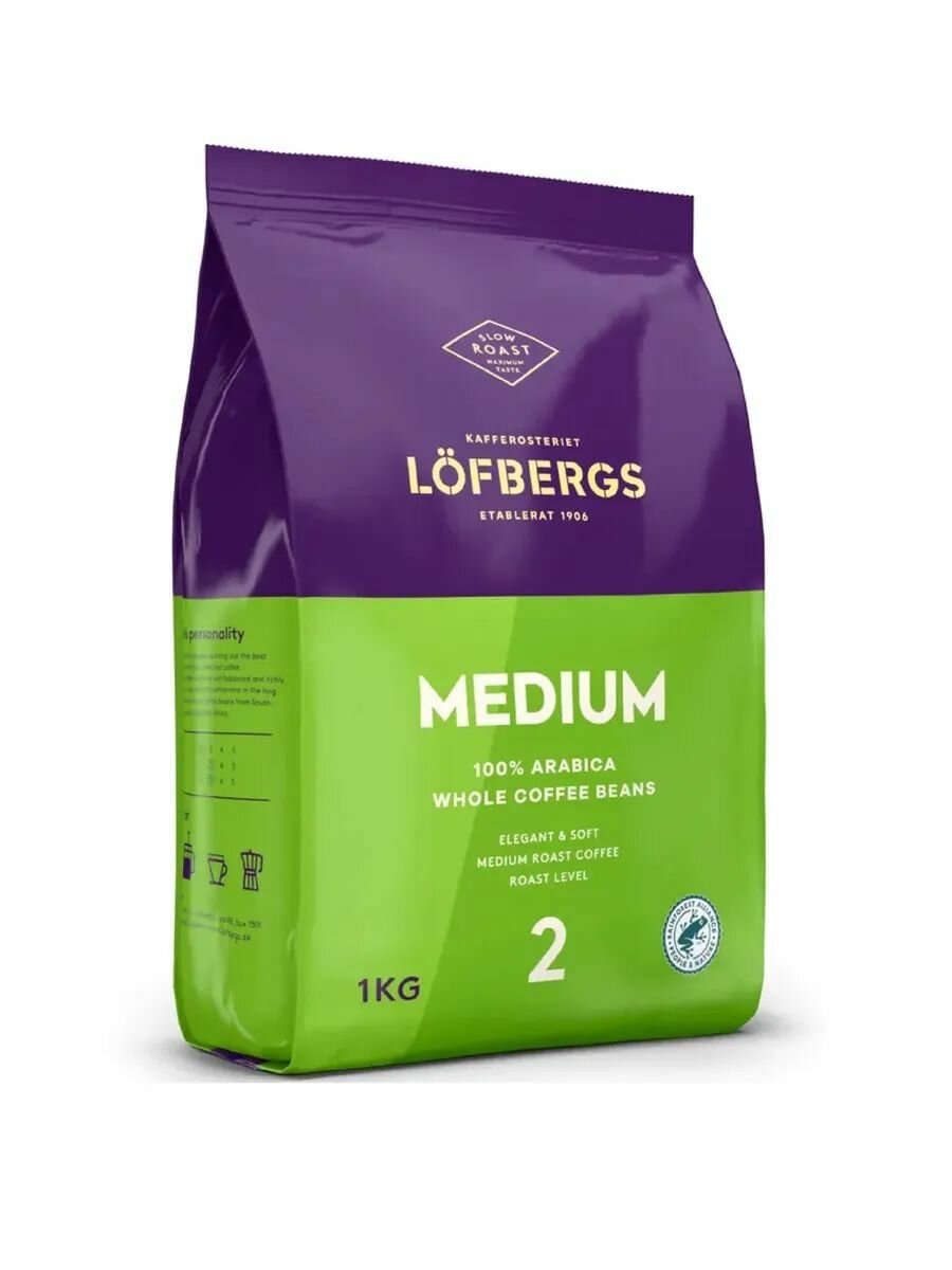 Кофе в зернах Lofbergs Medium Roast