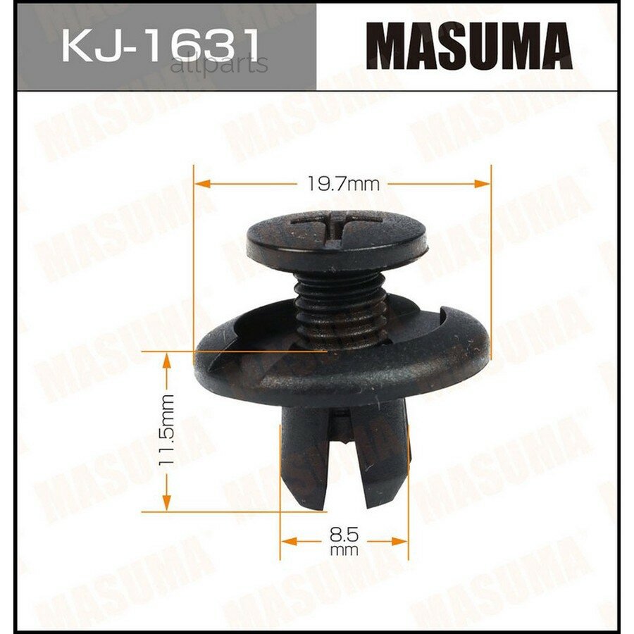 MASUMA KJ-1631 Клипса универс. 1631-KJ [уп.50] MASUMA KJ-1631