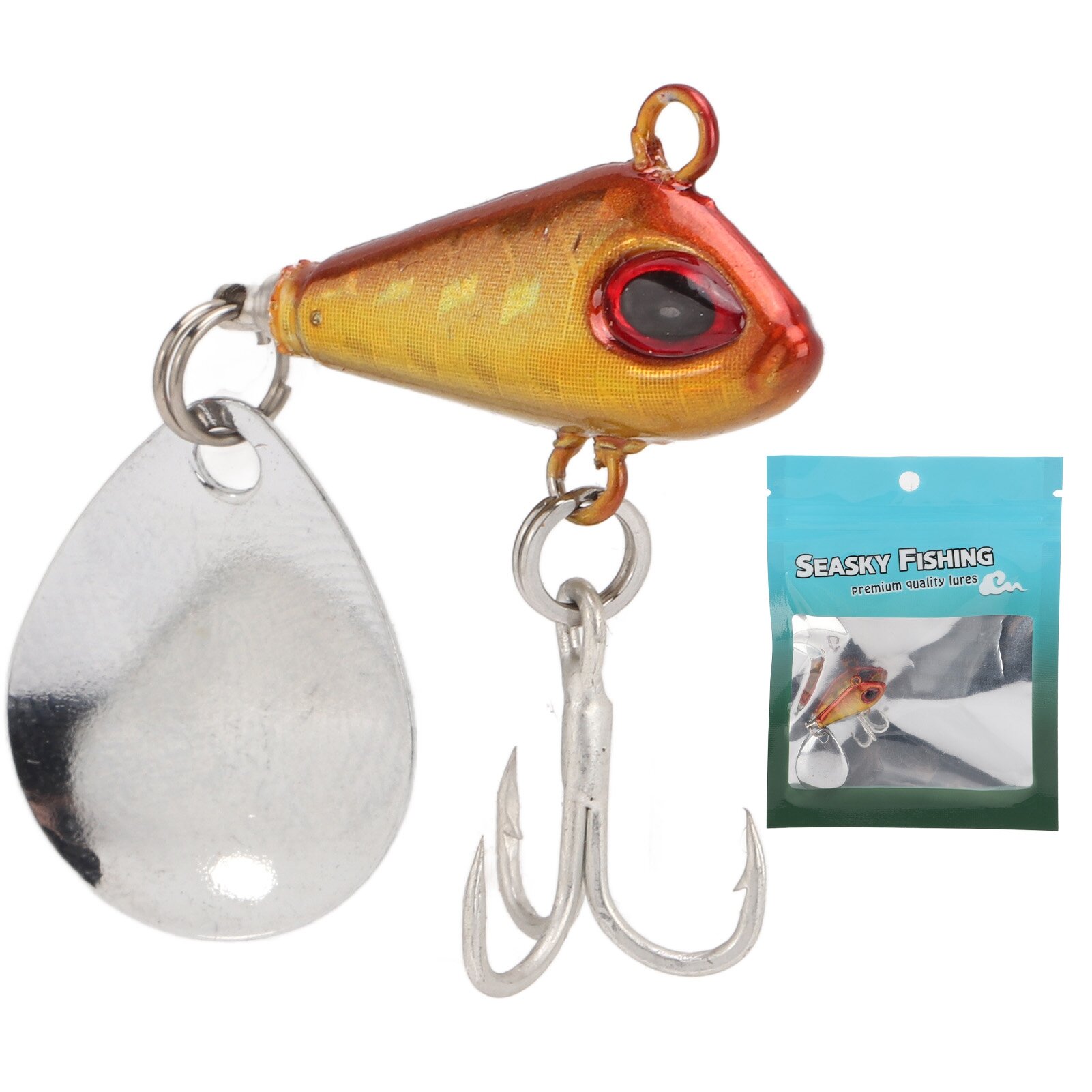 Рыболовные мини-приманки VIB Metal Mini Lures 5 г, искусственная жесткая приманка VIB Spoon, рыболовная приманка дальнего заброса Golden