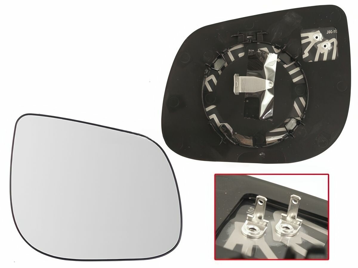 Зеркальный элемент правый, сферическое с обогревом для КИА Морнинг, Пиканто арт ST1210076 SAT