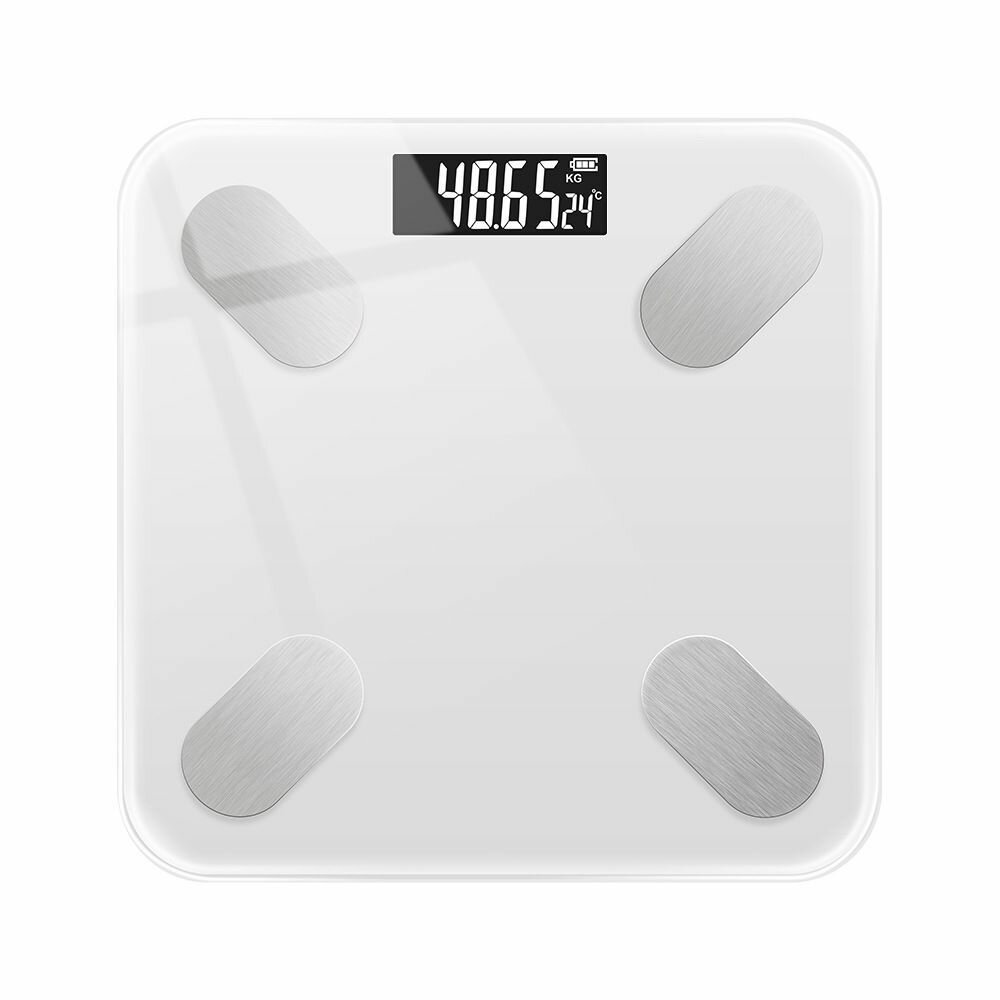 Умные весы A2C Trade, Bluetooth, белые, 2 батарейки AAA, 180 кг