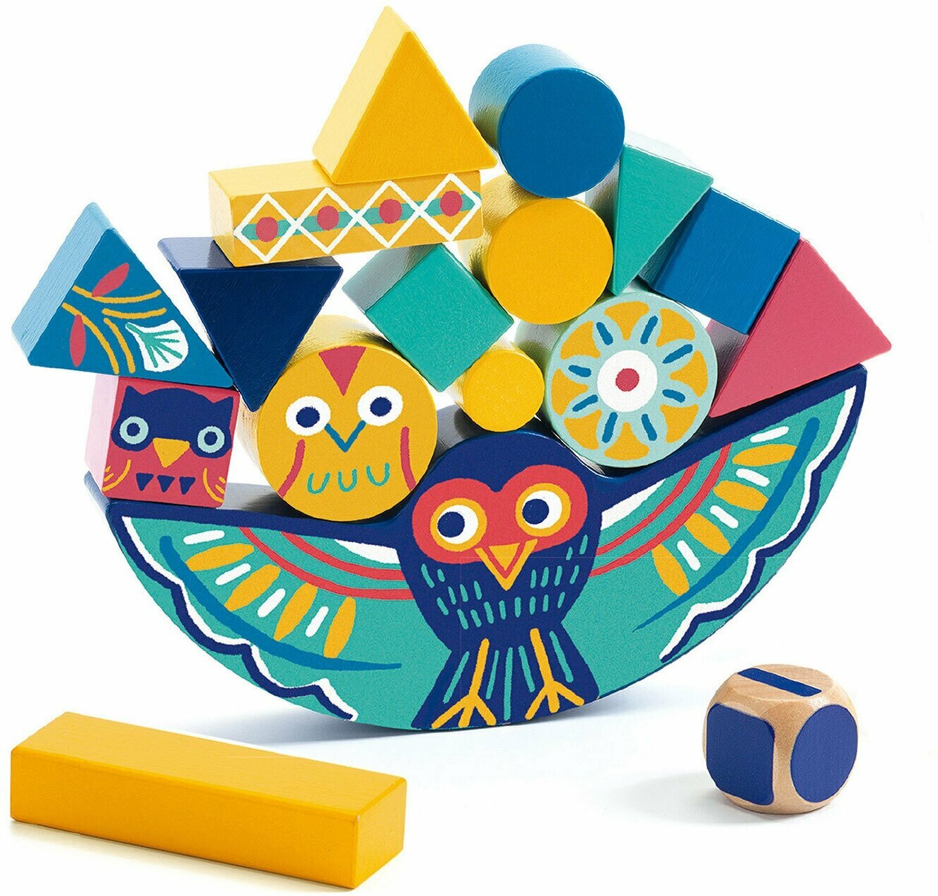 Настольная игра Удержи баланс DJECO 06433, дерево, от 3 до 5 лет