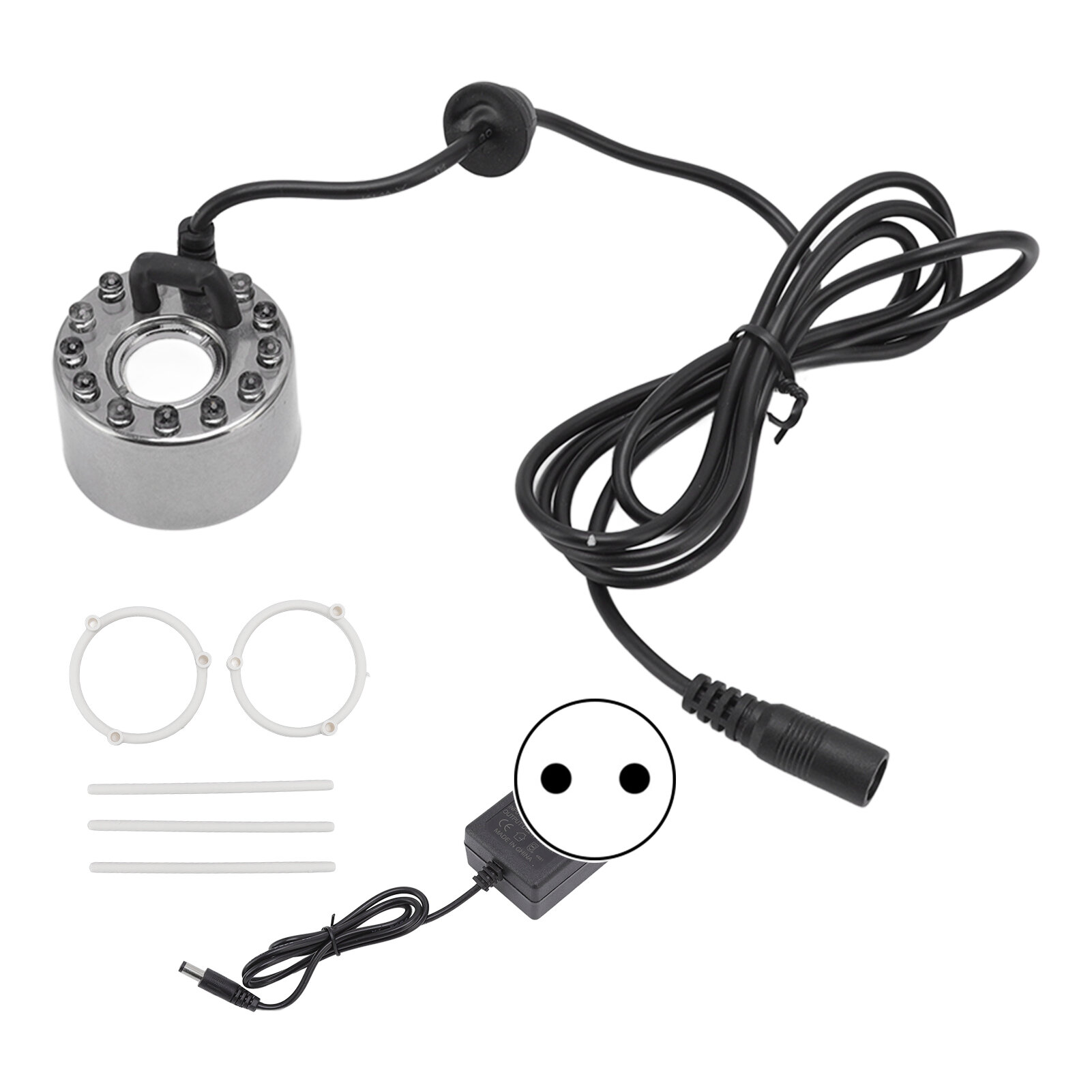 12 лампочек, красочный туманообразователь, распылитель водяного тумана из нержавеющей стали для ароматерапии, кислородный бар, распыленный бонсай, вилка европейского стандарта, 110 240 В