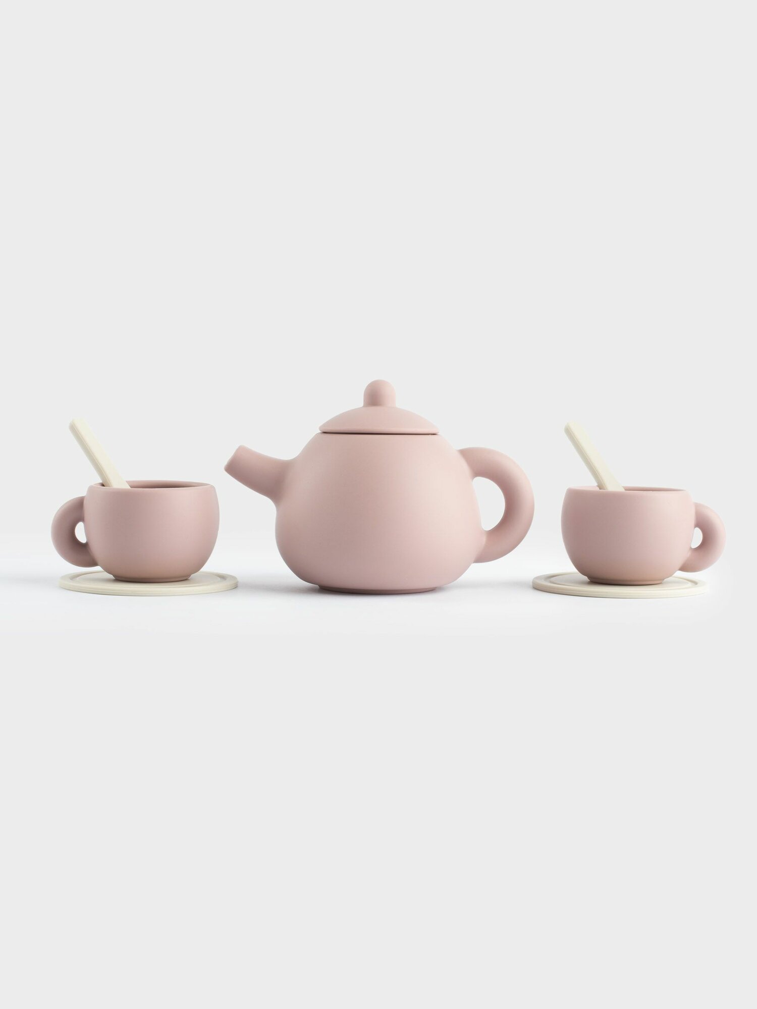 Набор игровой, детский, 7 пр, силикон, цветной, Чайный сервиз, Kiddy