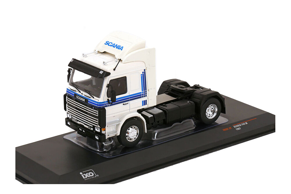 Модель коллекционная IXO Scania 143 m 1987 white/blue седельный тягач