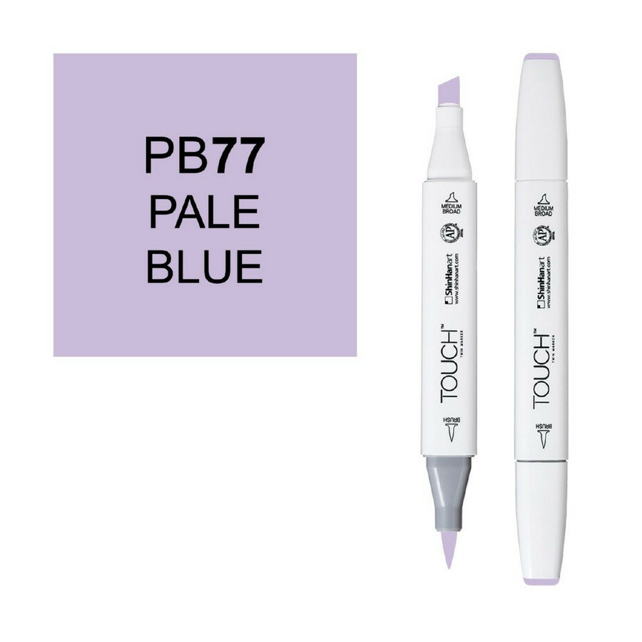 Маркер спиртовой ShinHanart Touch Twin Brush PB77 Синий бледный (ShinHanart 1210077)