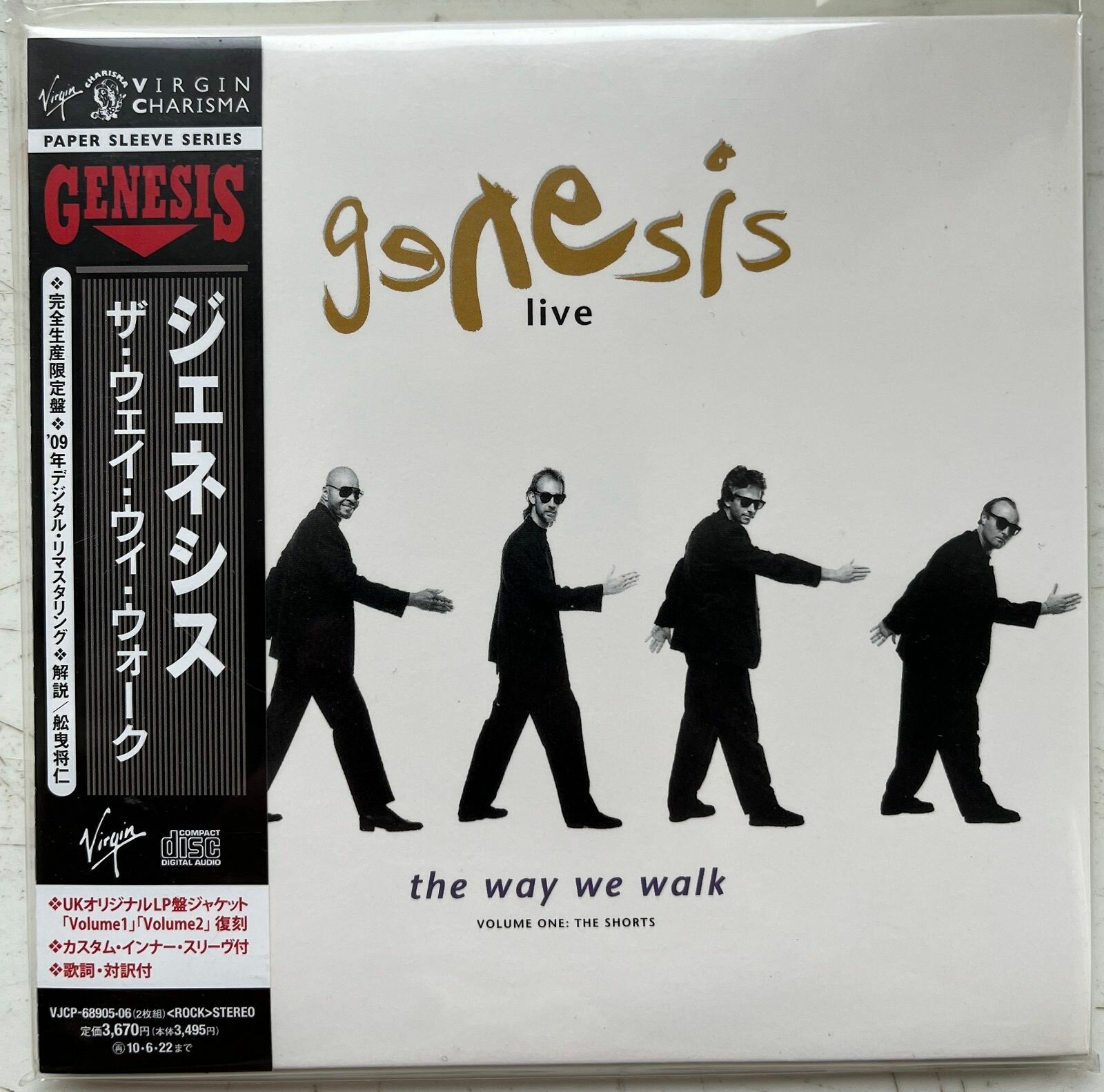 Genesis. Live / The Way We Walk (Compilation, Limited Edition, Japan, Virgin, VJCP-68905-06, 2009, новый компакт-диск в завод. упаковке) 2CD