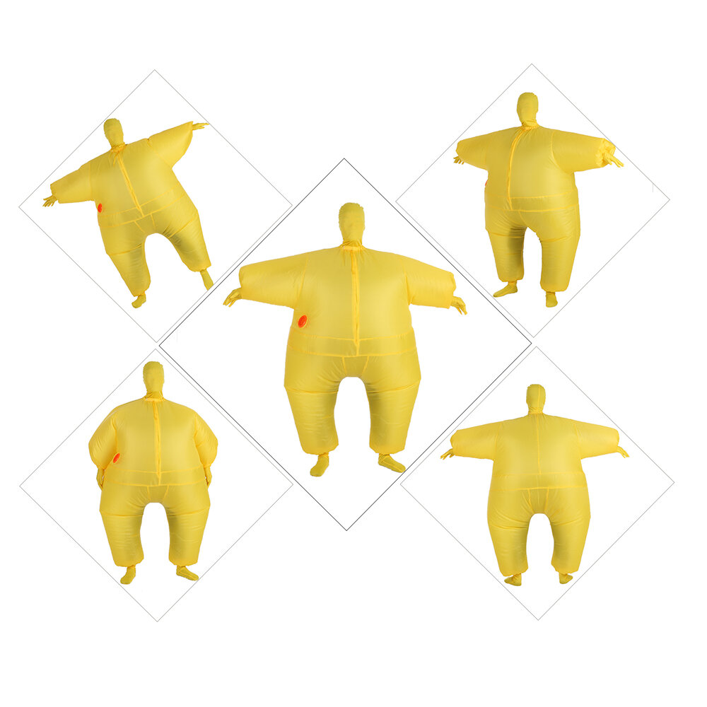 Decdeal забавный надувной костюм для взрослых, полный, с вентилятором, для спортивной вечеринки на Хэллоуин, надувной комбинезон для толстых