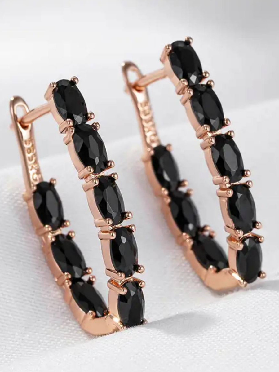 Комплект бижутерии: серьги, циркон