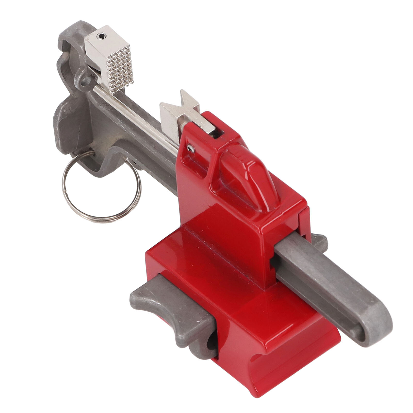 Блокирующее устройство для шарового крана с бирками и стяжками из кабеля для ручного смесительного крана, диаметр трубы DN8‑DN100: 1 шт. блокирующее устройство, 3 шт. бирки, 3 шт. стяжки из кабеля