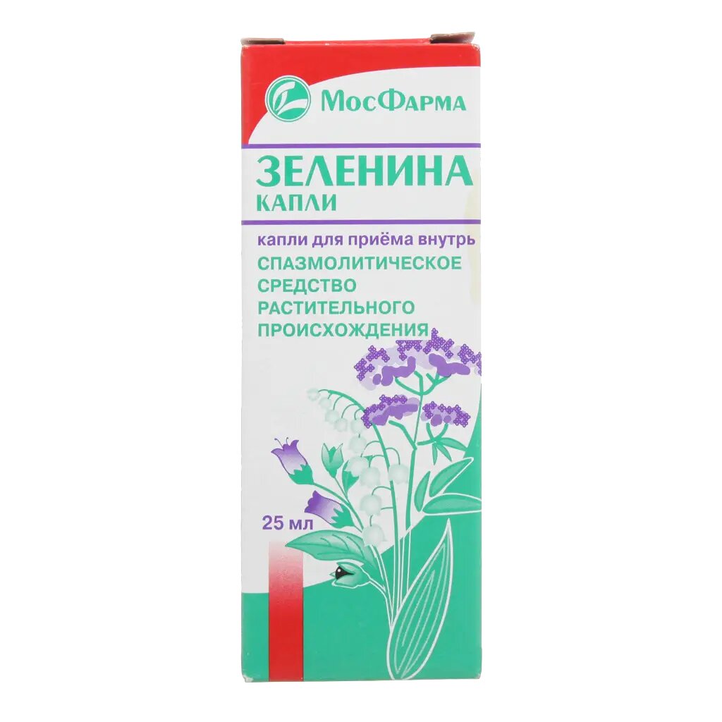 Зеленина капли капли для приема внутрь 25 мл 1 шт