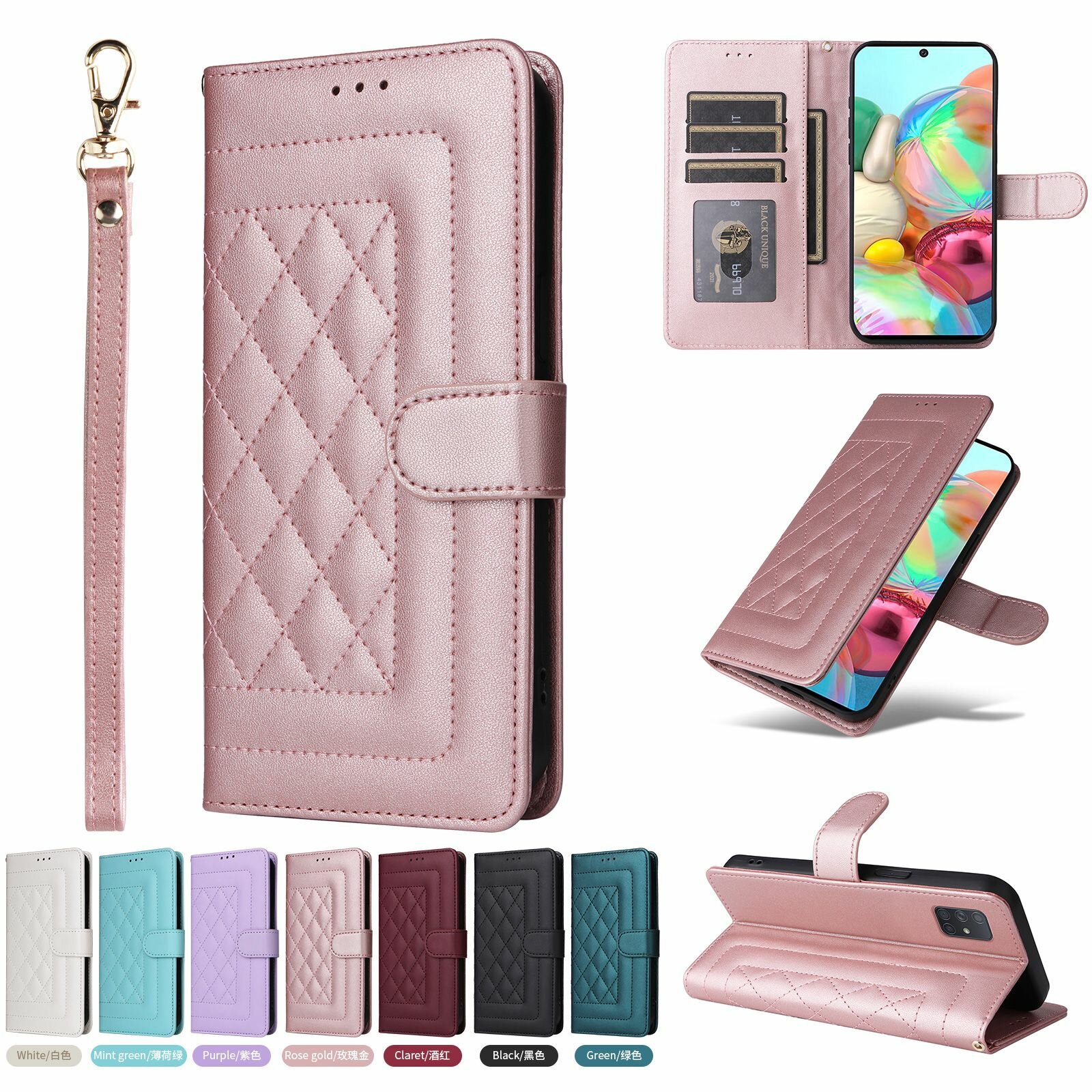 Модный кожаный чехол для Samsung Galaxy A71(Самсунг Галакси А71) защитный чехол-кошелек для телефона, чехол-книжка