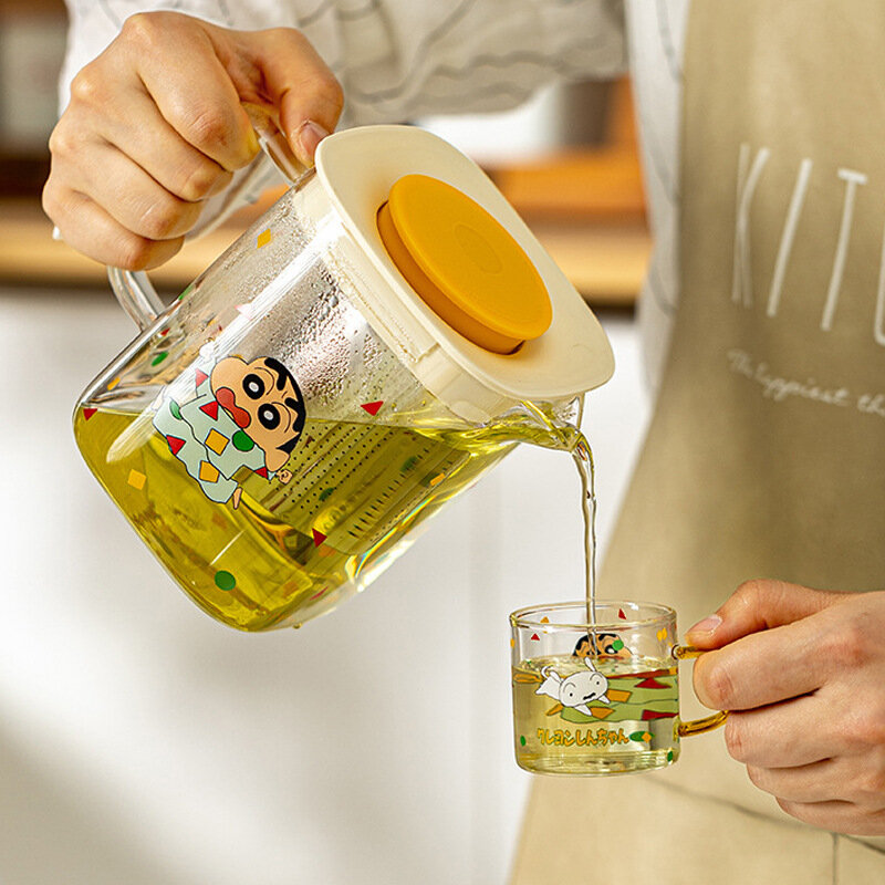 Цветной чайник Crayon Shin-chan и маленькая чайная чашка в пижамном стиле