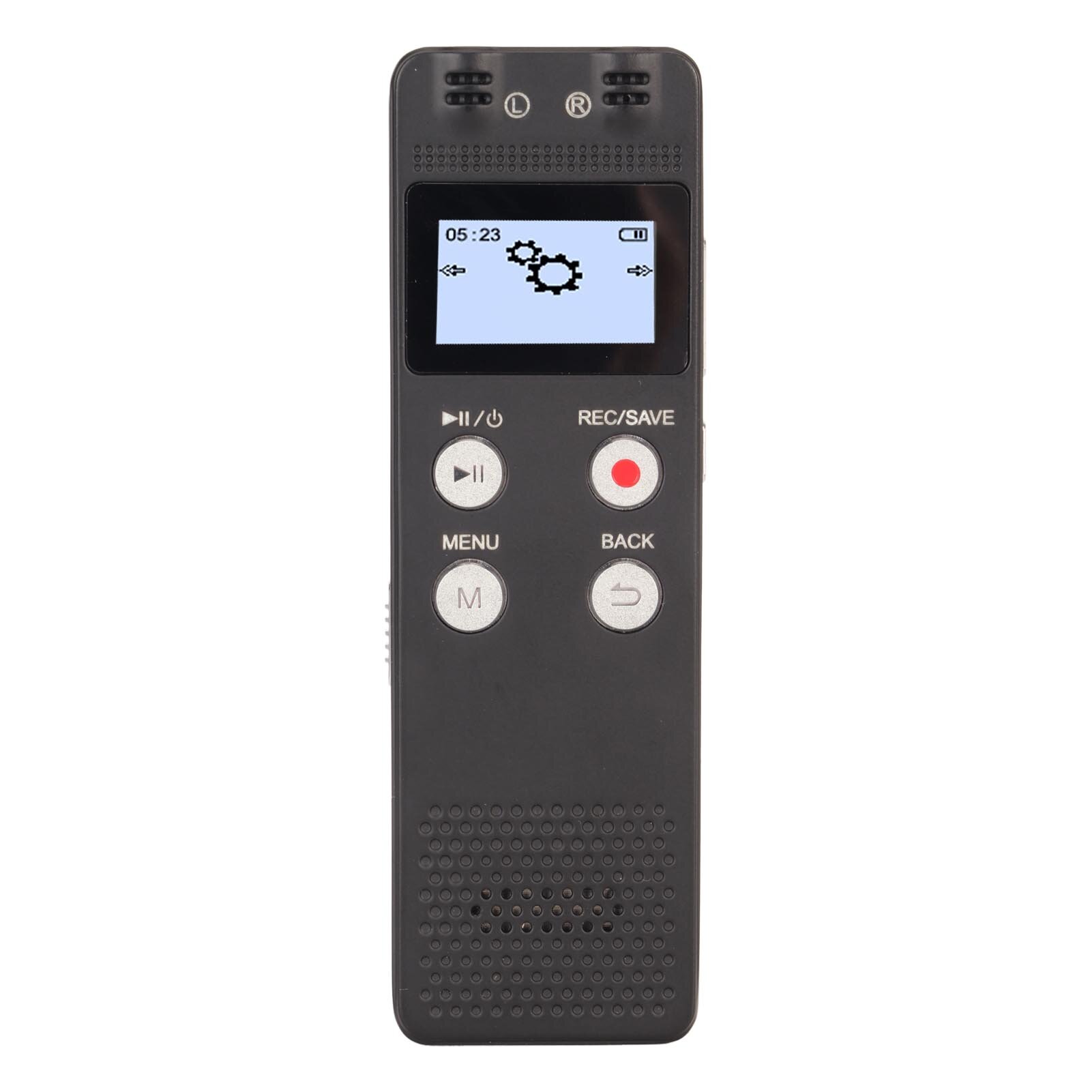 Диктофон с перезаряжаемой синхронизацией, стереофонический диктофон с голосовой активацией и воспроизведением музыки для собраний, лекций, 16 ГБ