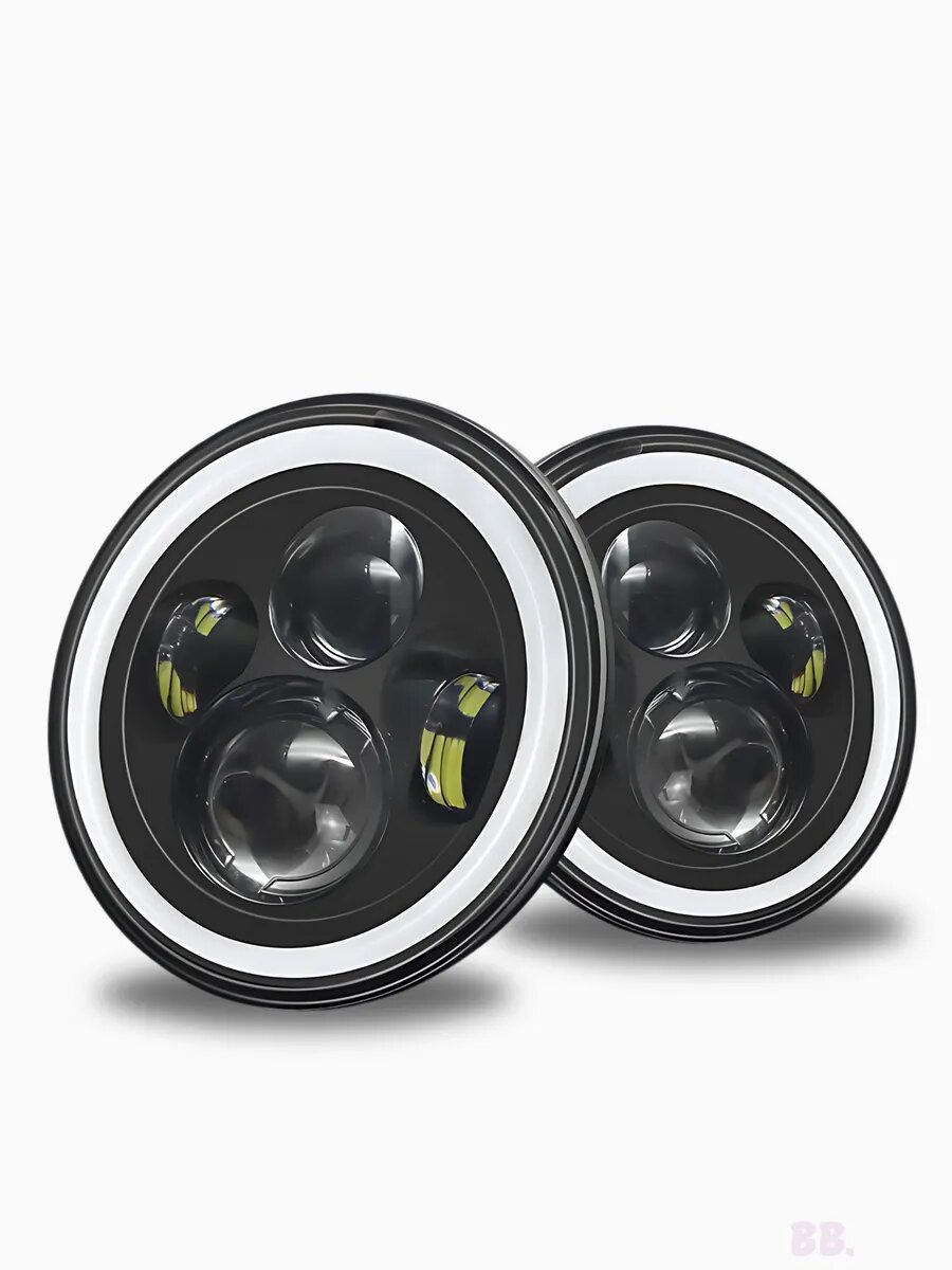 Фары светодиодные, 7 дюймов, 90W, для Нива ВАЗ УАЗ ГАЗ Урал ЗИЛ мотоцикл, комплект 2 шт