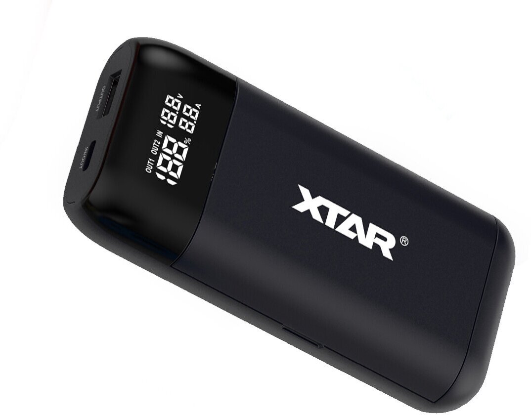 Зарядное устройство Xtar PB2SL Black (Powerbank)，новый стиль 2025 года