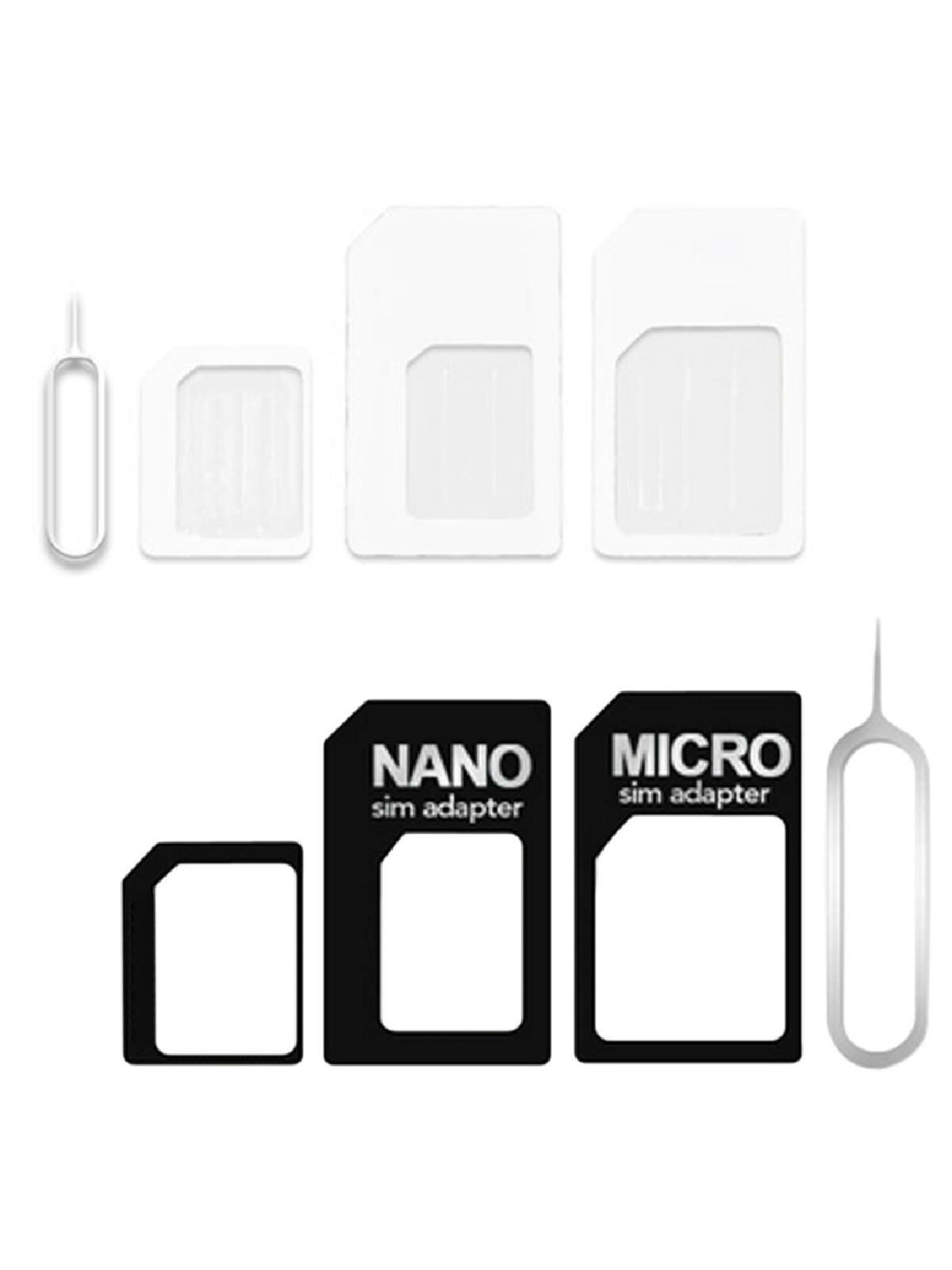 4 in 1 Convert for Nano SIM Card to Micro Standard Adapter For Smart Phone 4G LTE USB Wireless Router