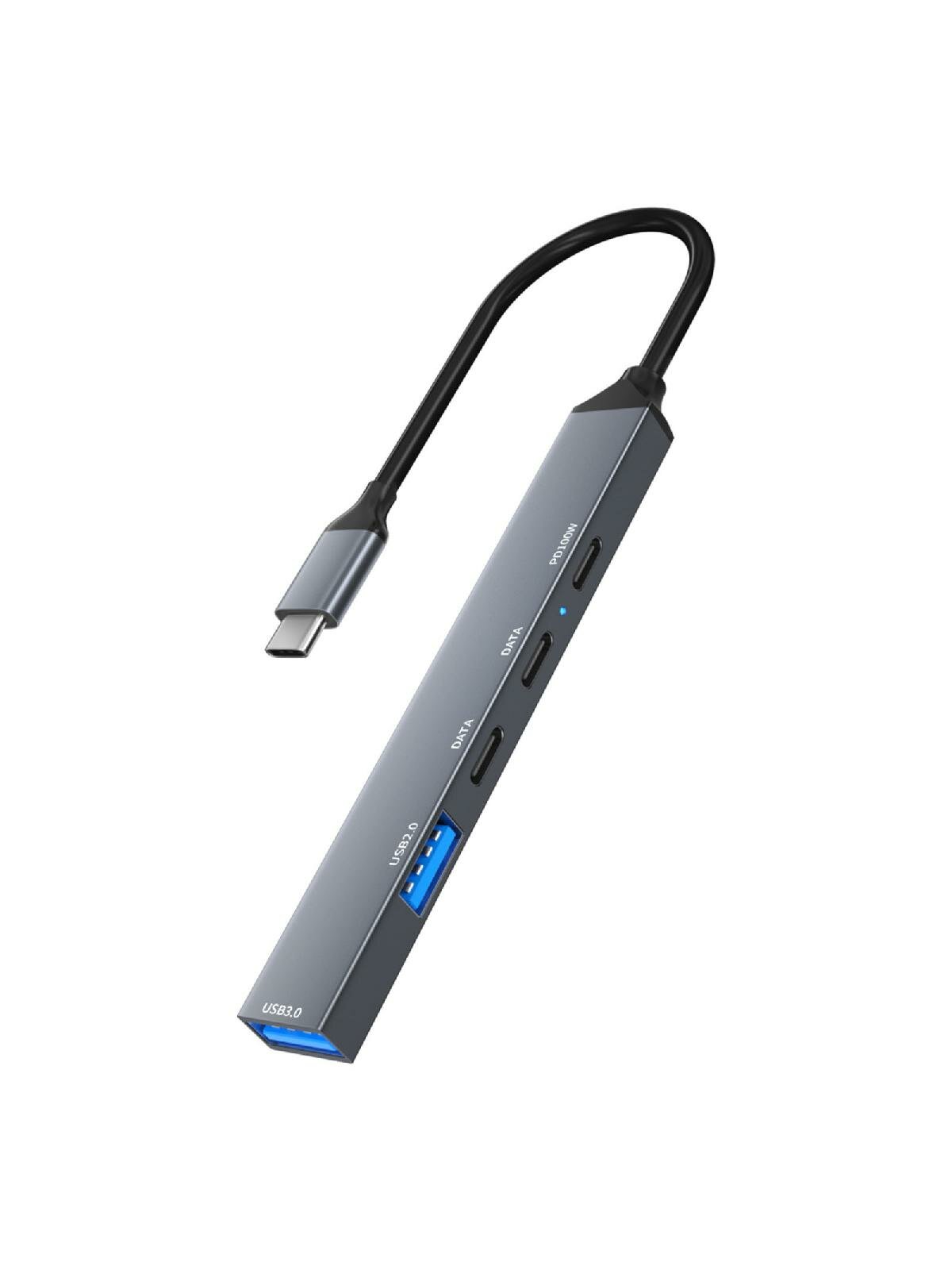 USB C Hubs 5 in 1 Adapter TypeC adapter 5Gbps High Data Transfer PD 100W Charging for Laptop, Pad