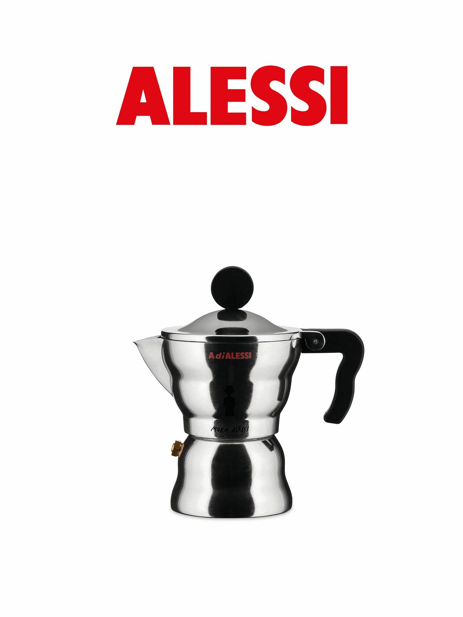 Гейзерная кофеварка Alessi "Moka Alessi" AAM33/3, чашка 3, 150 мл