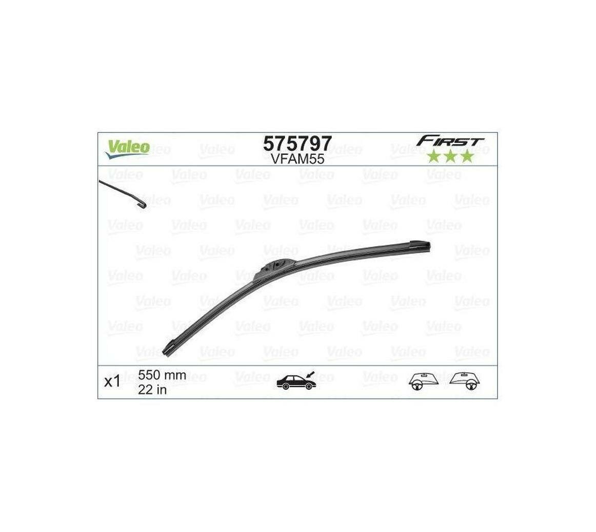 Щетка стеклоочистителя для автомобилей Valeo 575793, длина 450 мм