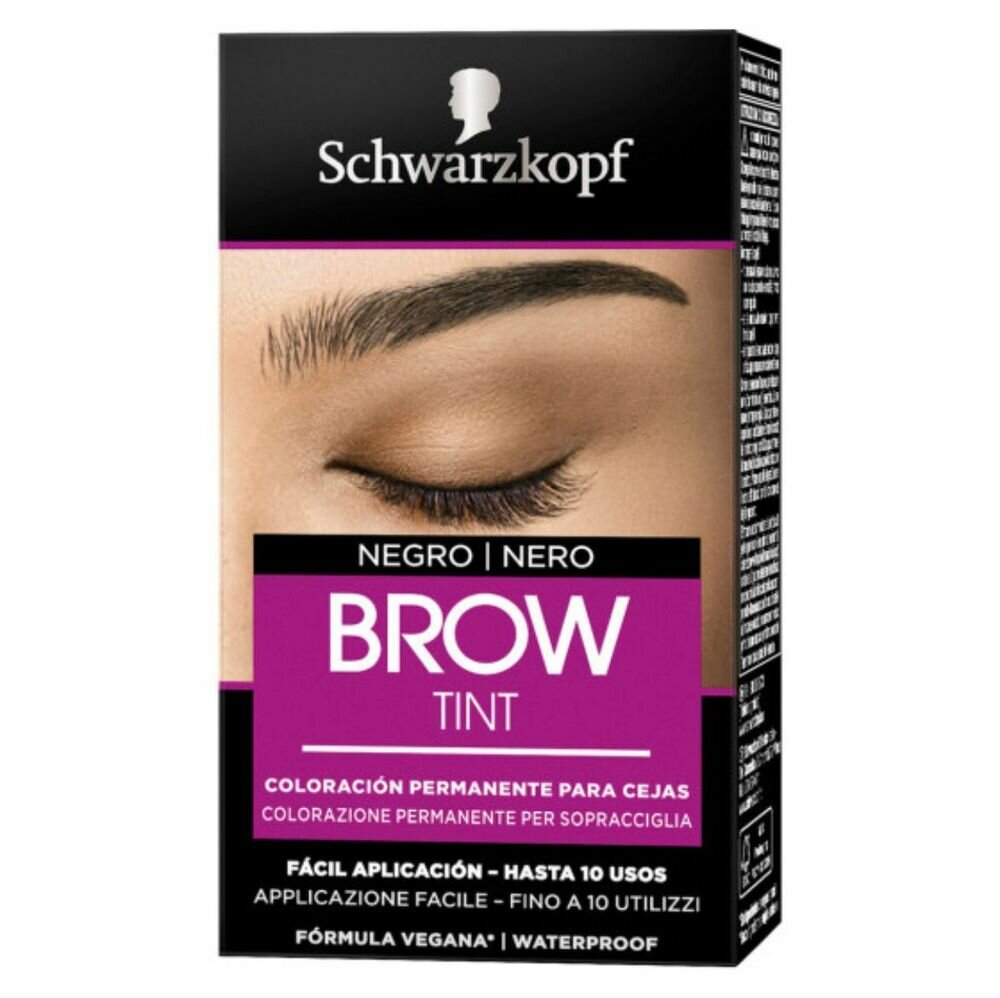 Schwarzkopf Brow Tint Черная,10 мл.+7 мл./Brow Tint Черная краска для бровей в наборе,10 мл.+7 мл. Германия