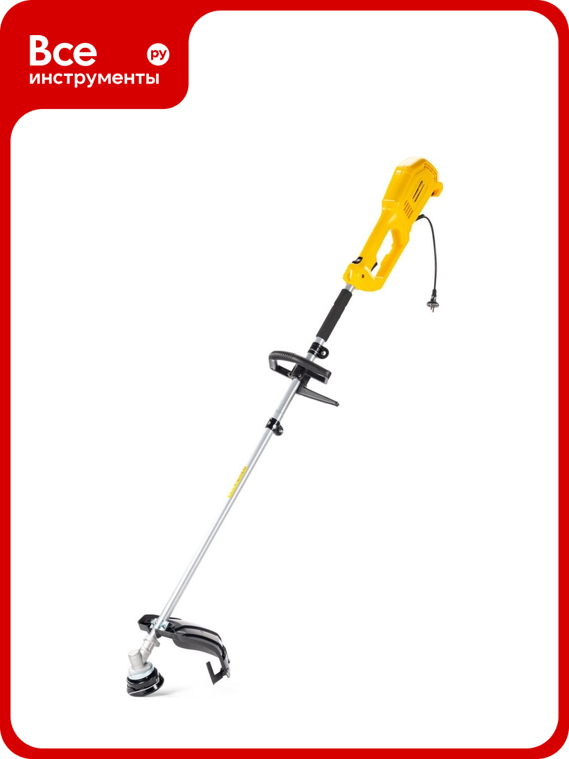 Триммер электрический Champion разъемн. прям, 1200Вт, 4.7кг, крод 2_1.6мм, 430мм + нож 3_255мм, P-ручка ET1201