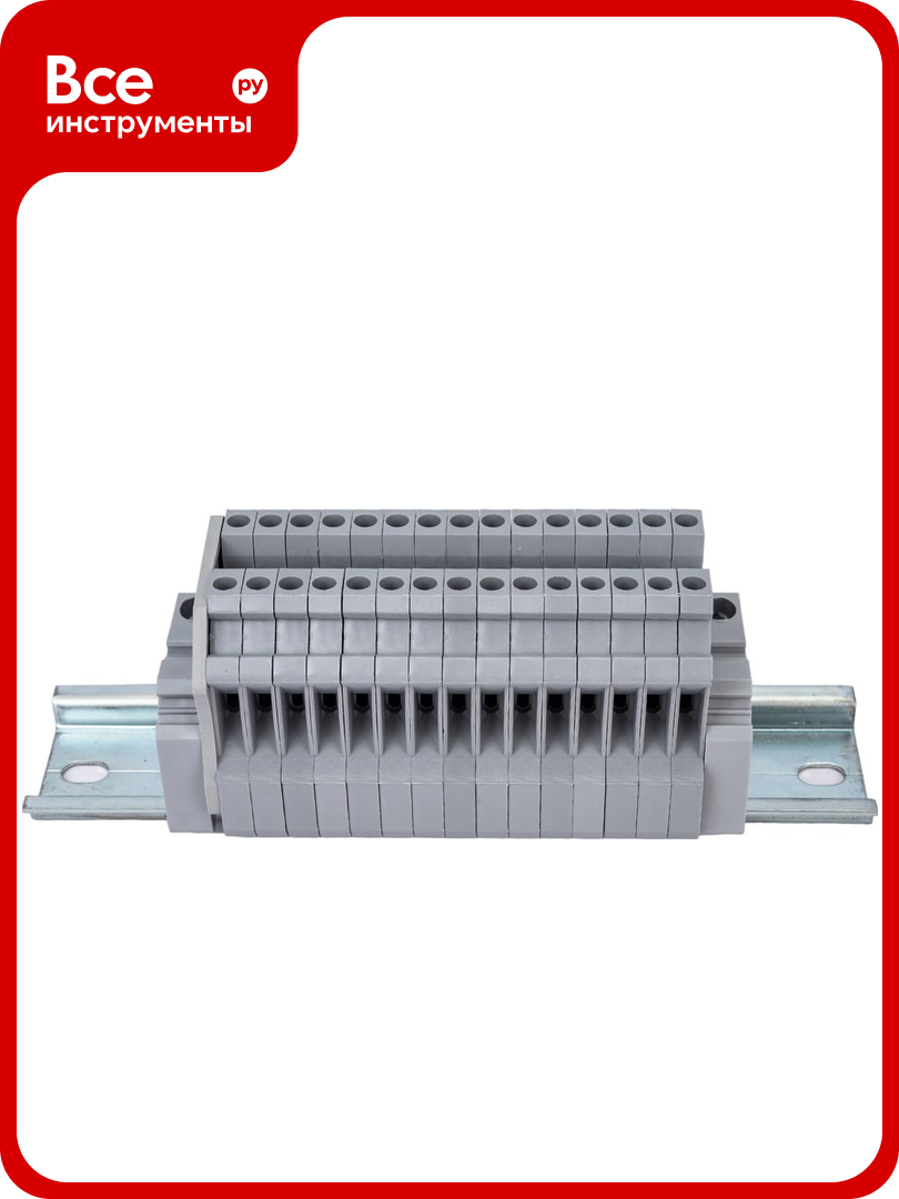 Блок наборных зажимов СПб УПП-5 БЗН27-2,5М25-М-15 99921491, для присоединения