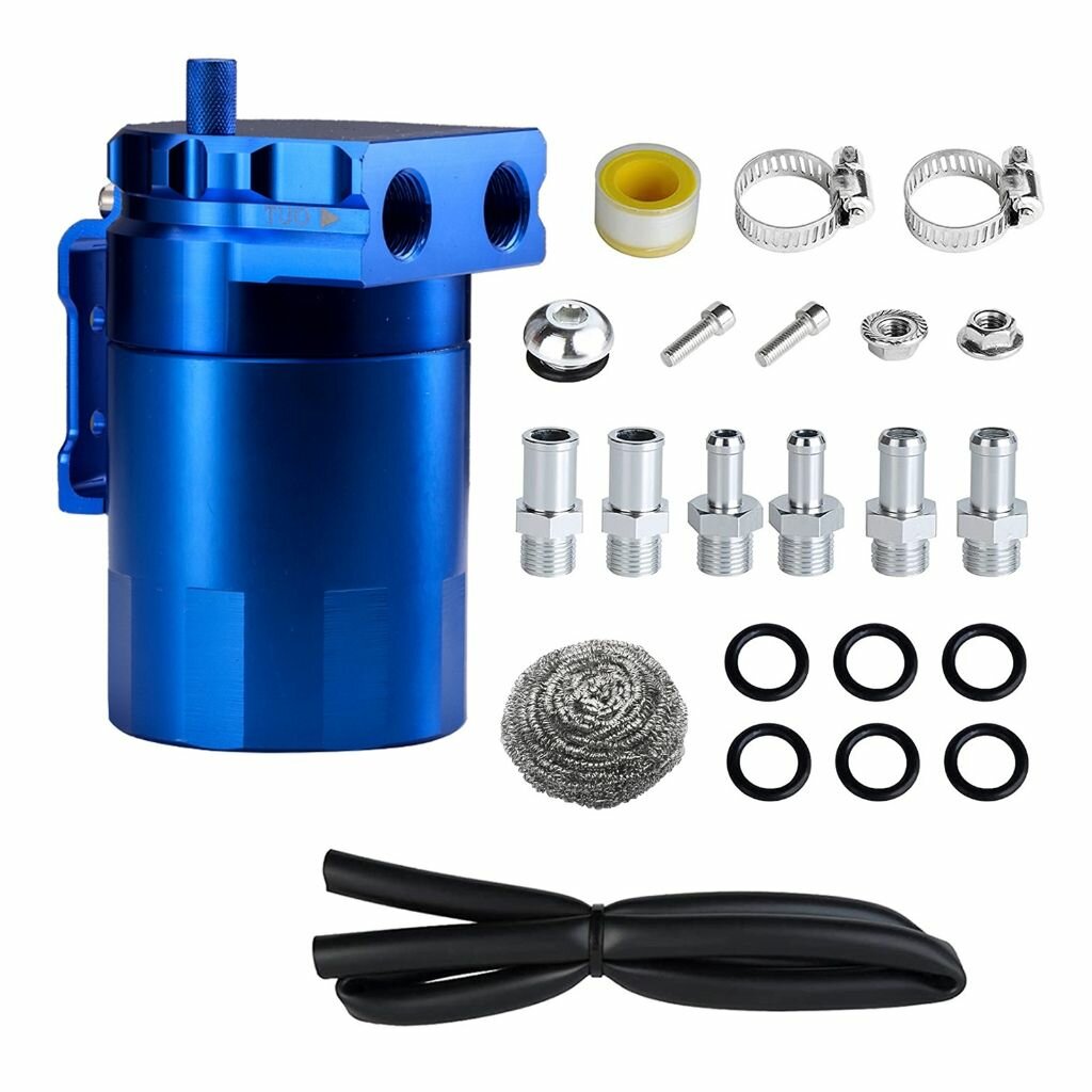 Универсальный резервуар для сбора отработавших газов с дышащим фильтром объемом 300 мл-синий-без воздушного фильтра